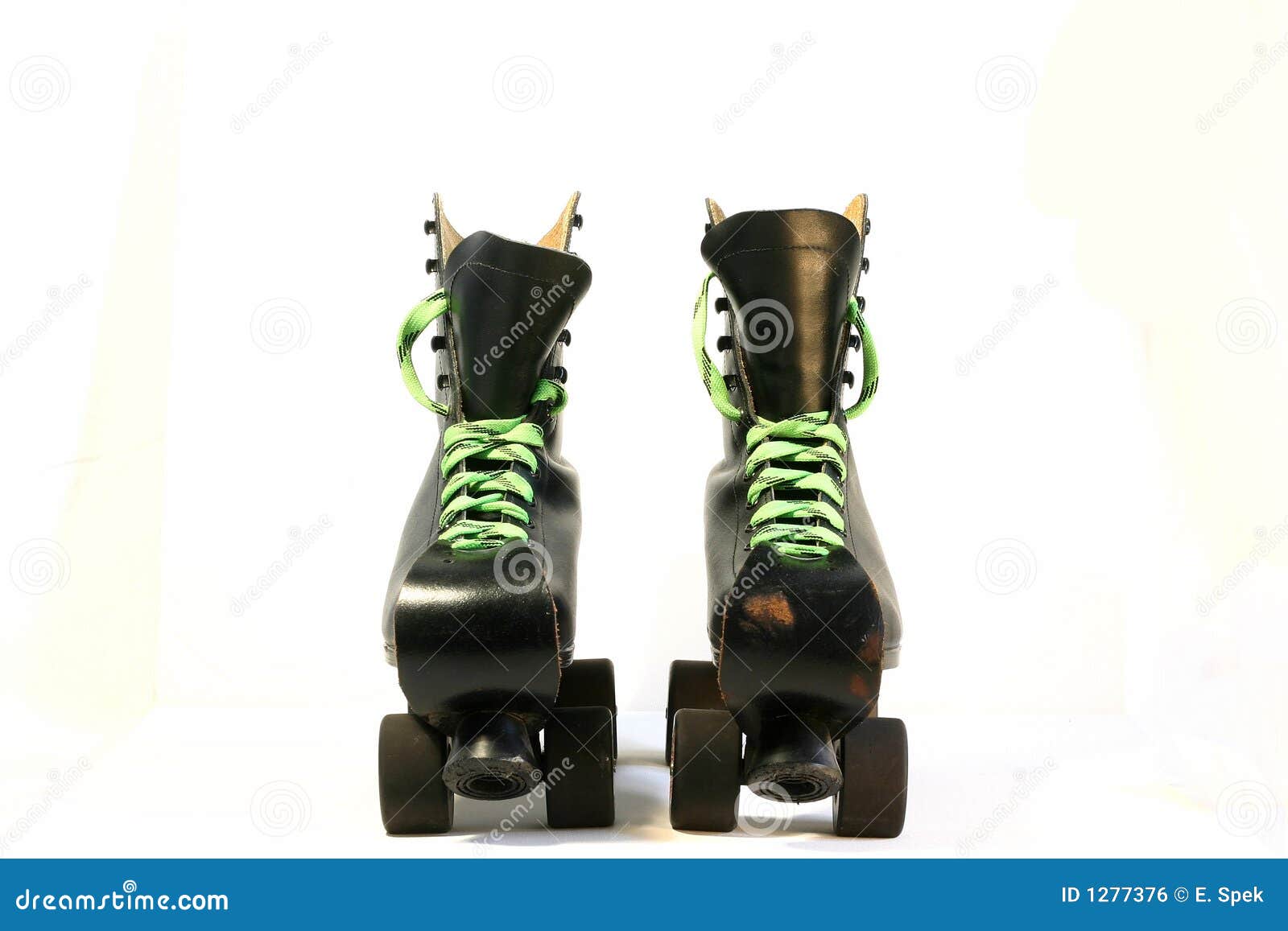 Black rollerskates stock photo. Image of leather, white - 1277376