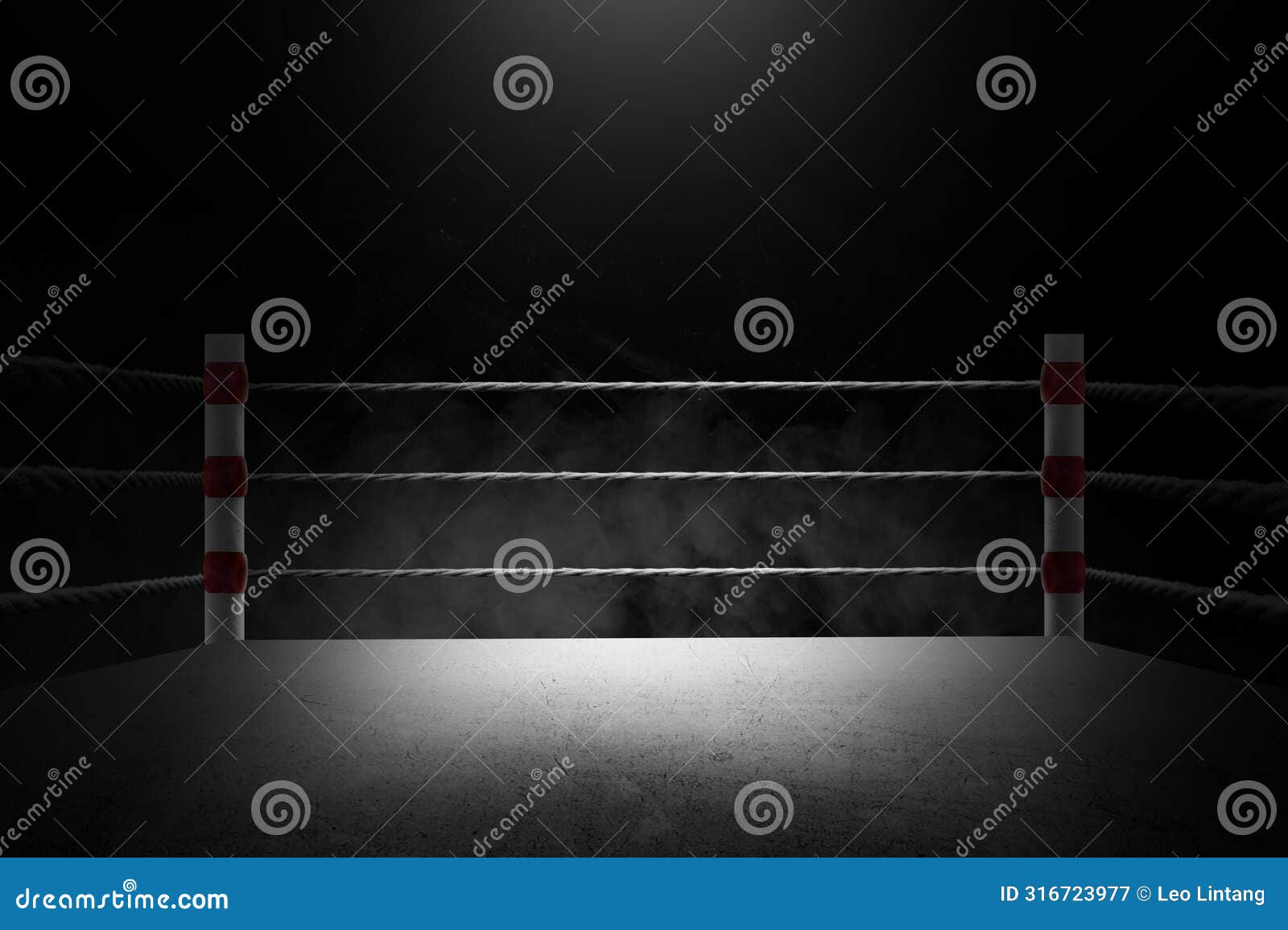 Black Rope on the Boxing Ring Stock Image - Image of stadium, fitness ...