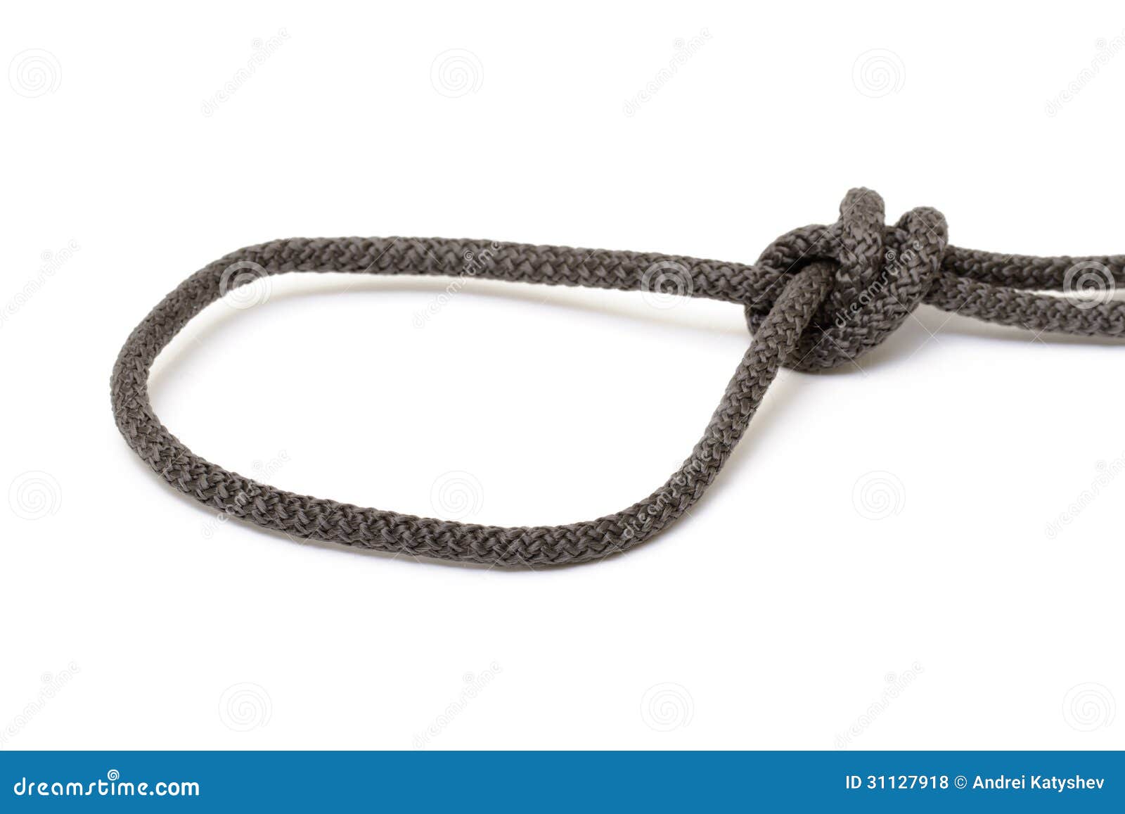A Rope With A Loop And An Inscription. Bright Rope With A Loop, On A ...