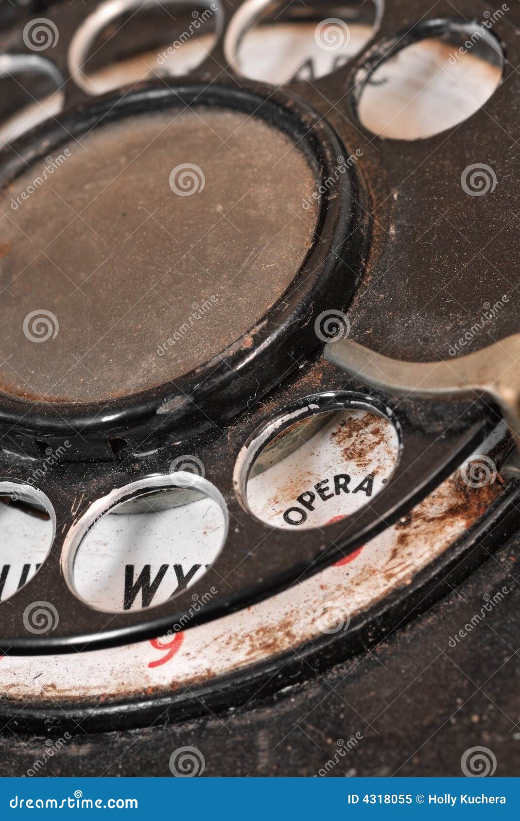 Black Rotary Phone Dial Close Up Stock Image - Image of telephone ...