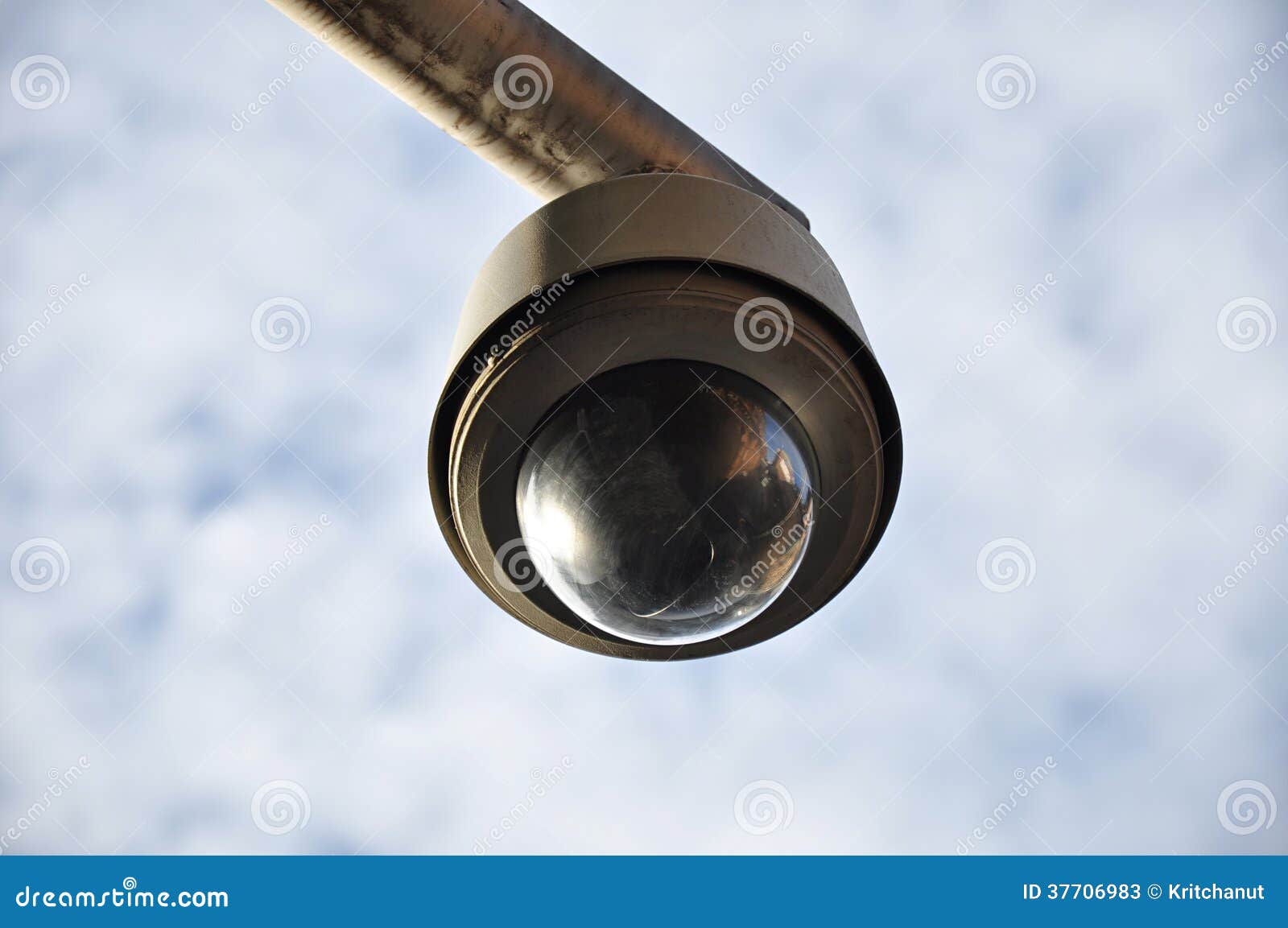 Black round shape CCTV stock image. Image of precaution - 37706983