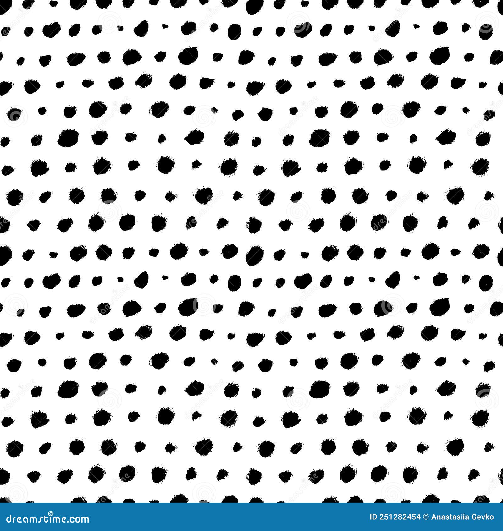 Black Round Specks in a Row Seamless Pattern. Stock Vector ...