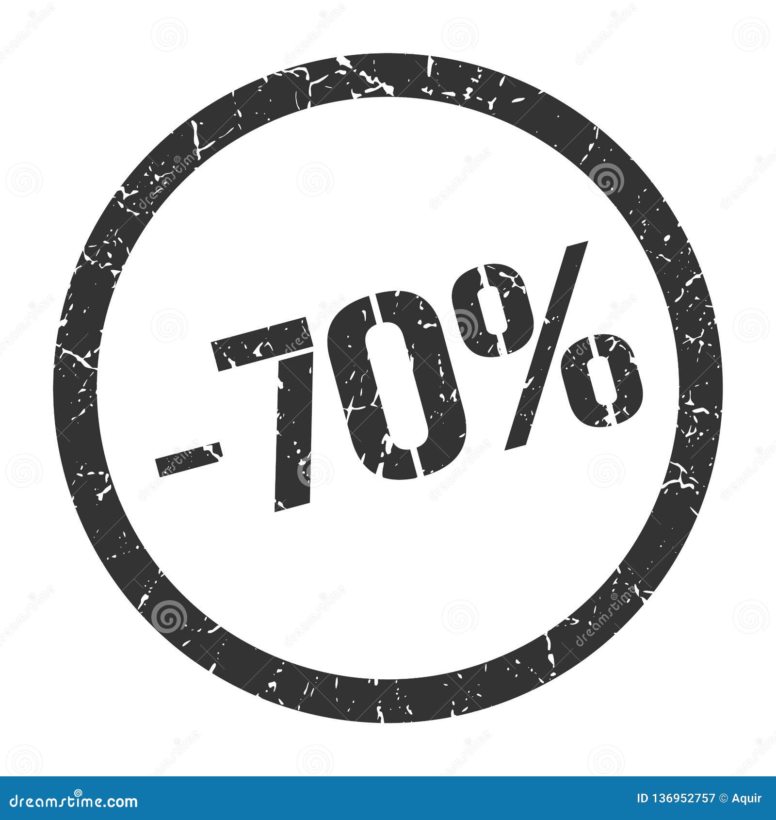 -70 stamp stock vector. Illustration of insignia, button - 136952757