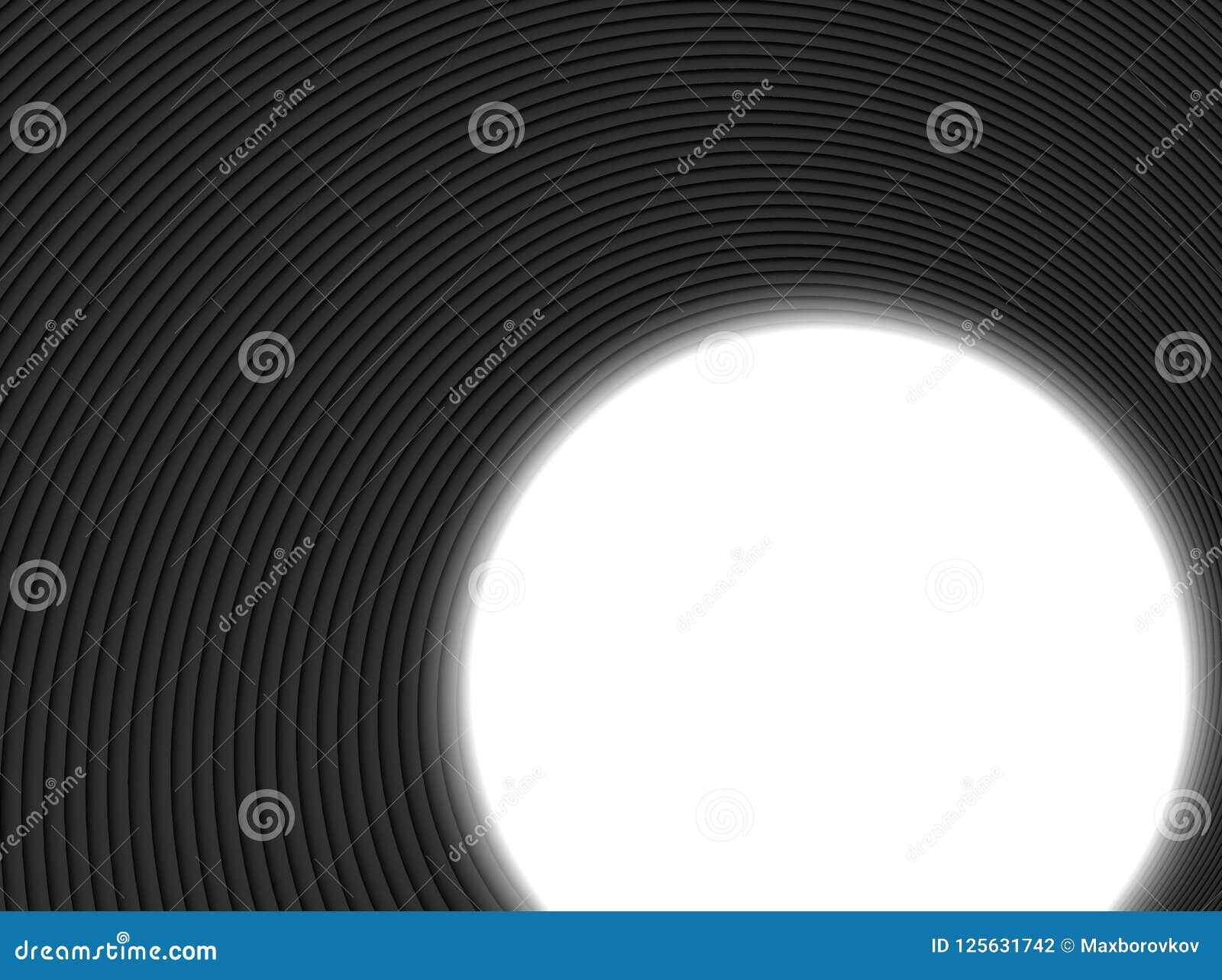 Black Round Textured Background with White Frame. Stock Vector ...