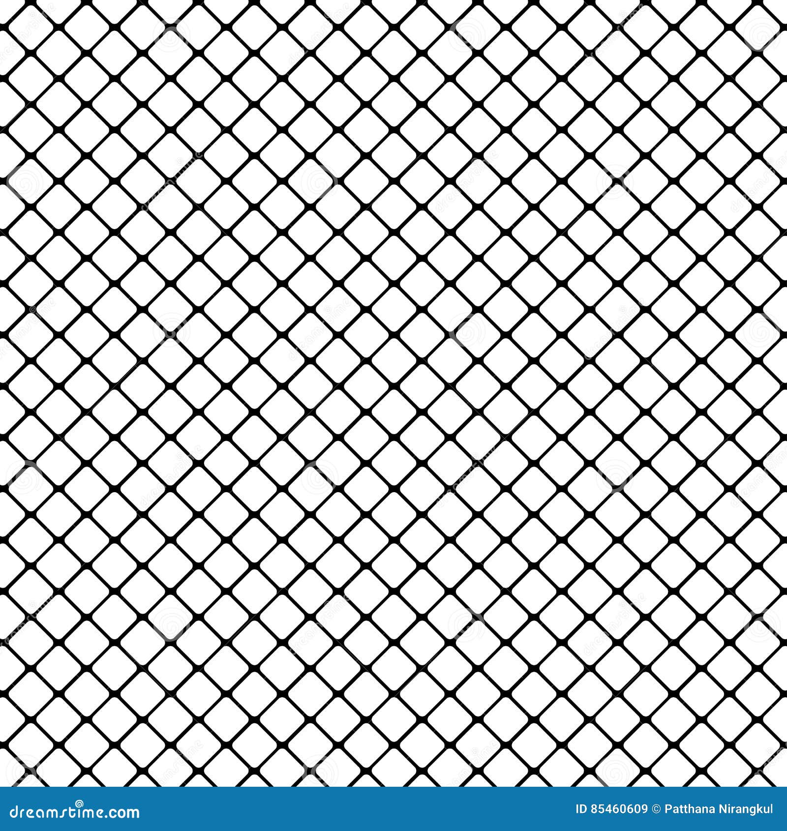 Black Rounded Square Mesh on White Background Vector Stock Vector ...