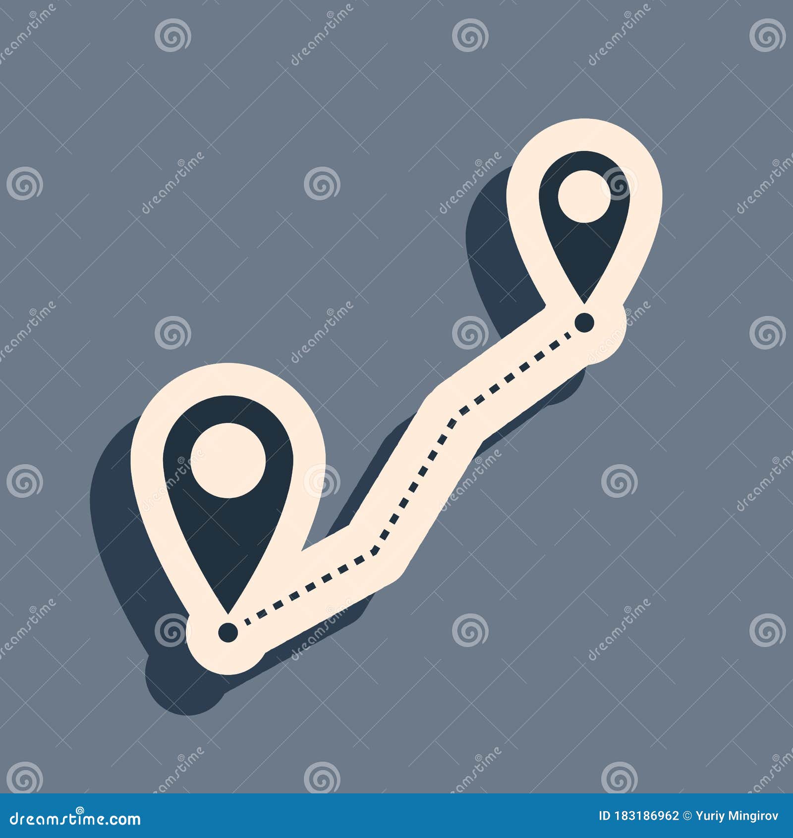 Black Route Location Icon Isolated On Transparent Background. Map ...