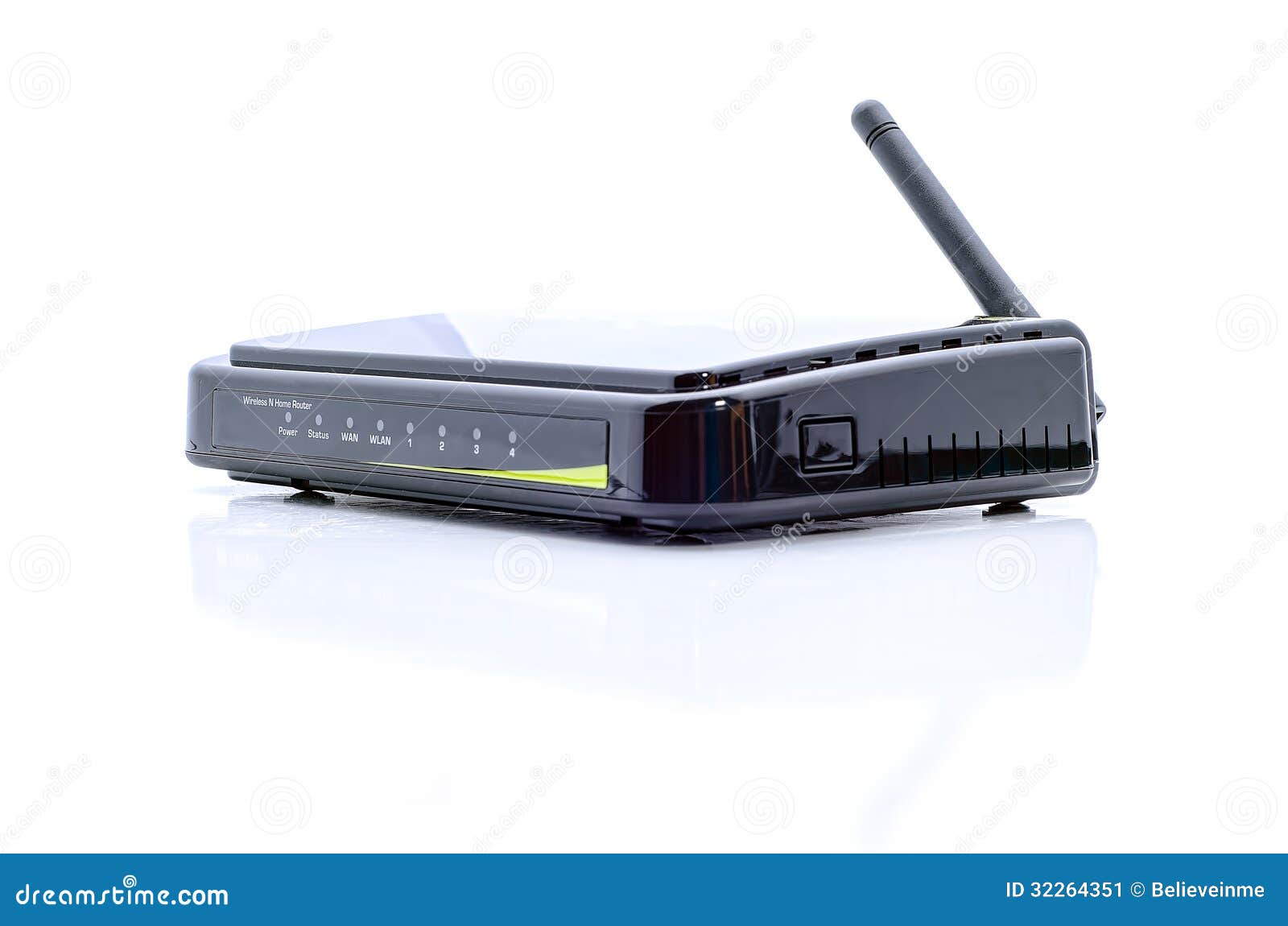 Black router stock image. Image of internet, modem, speed - 32264351