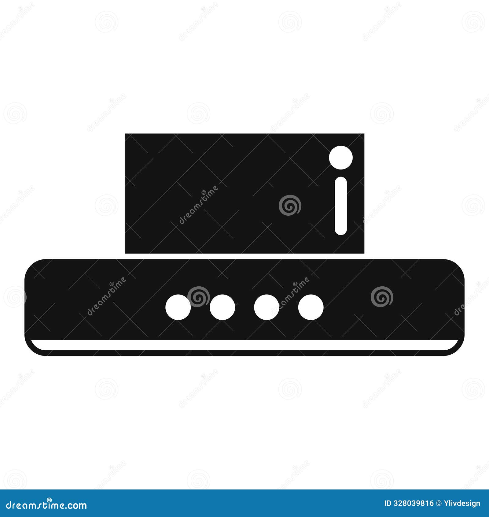 Black Router Providing Wireless Internet Connection Icon Stock Vector ...