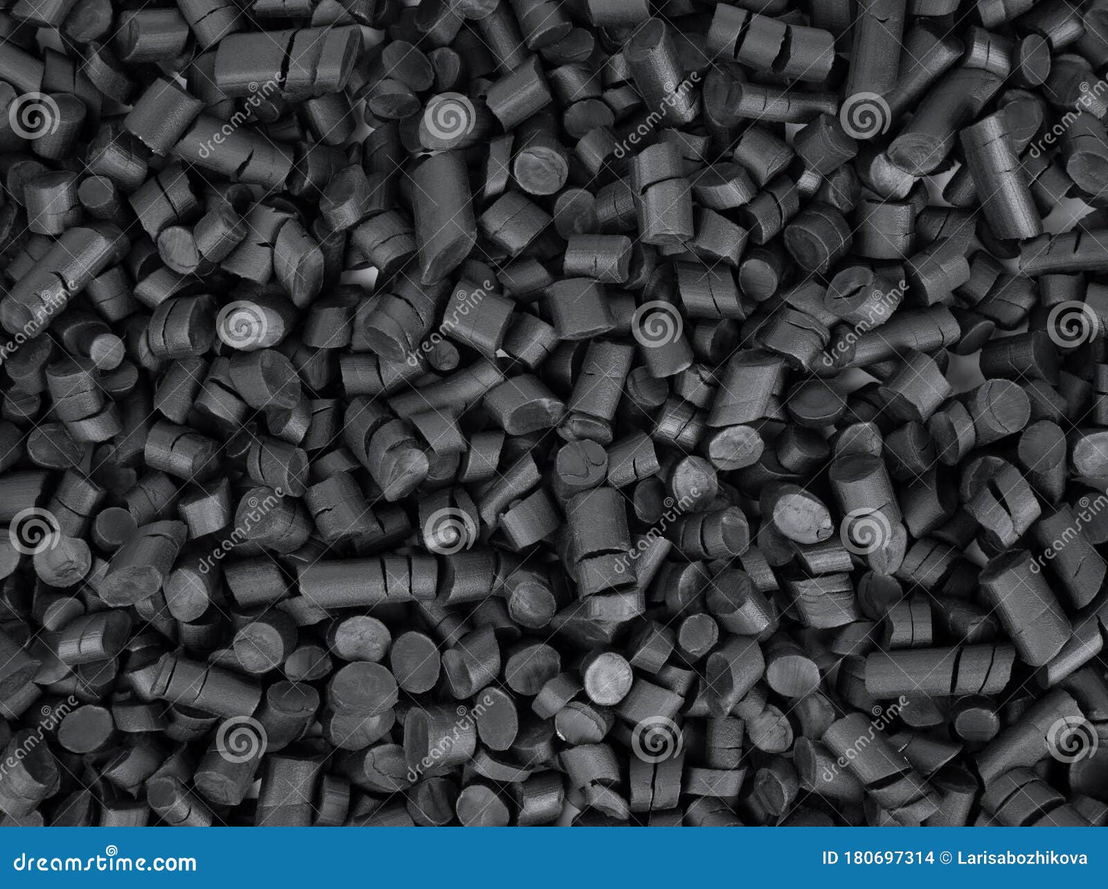 Black rubber granules stock photo. Image of chemistry - 180697314