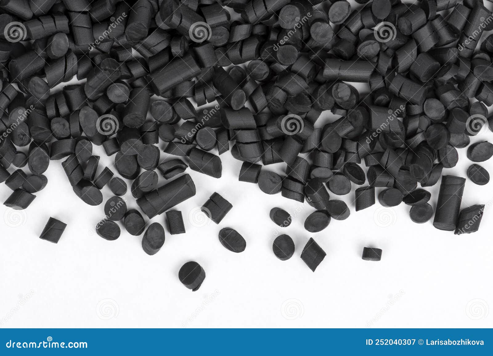 Black rubber granules stock image. Image of rubber, granule - 252040307