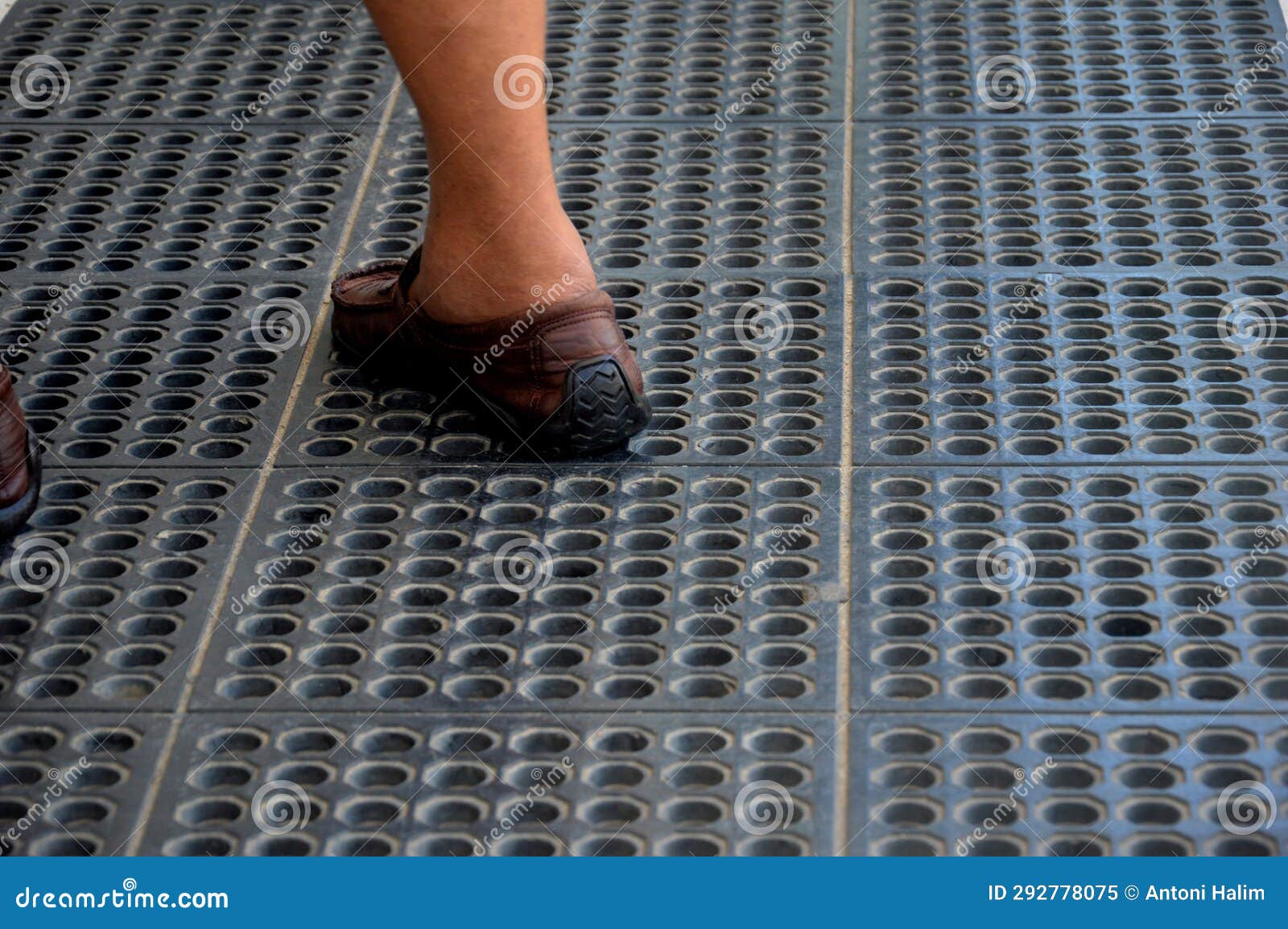 Black rubber mat stock image. Image of floor, plate - 292778075