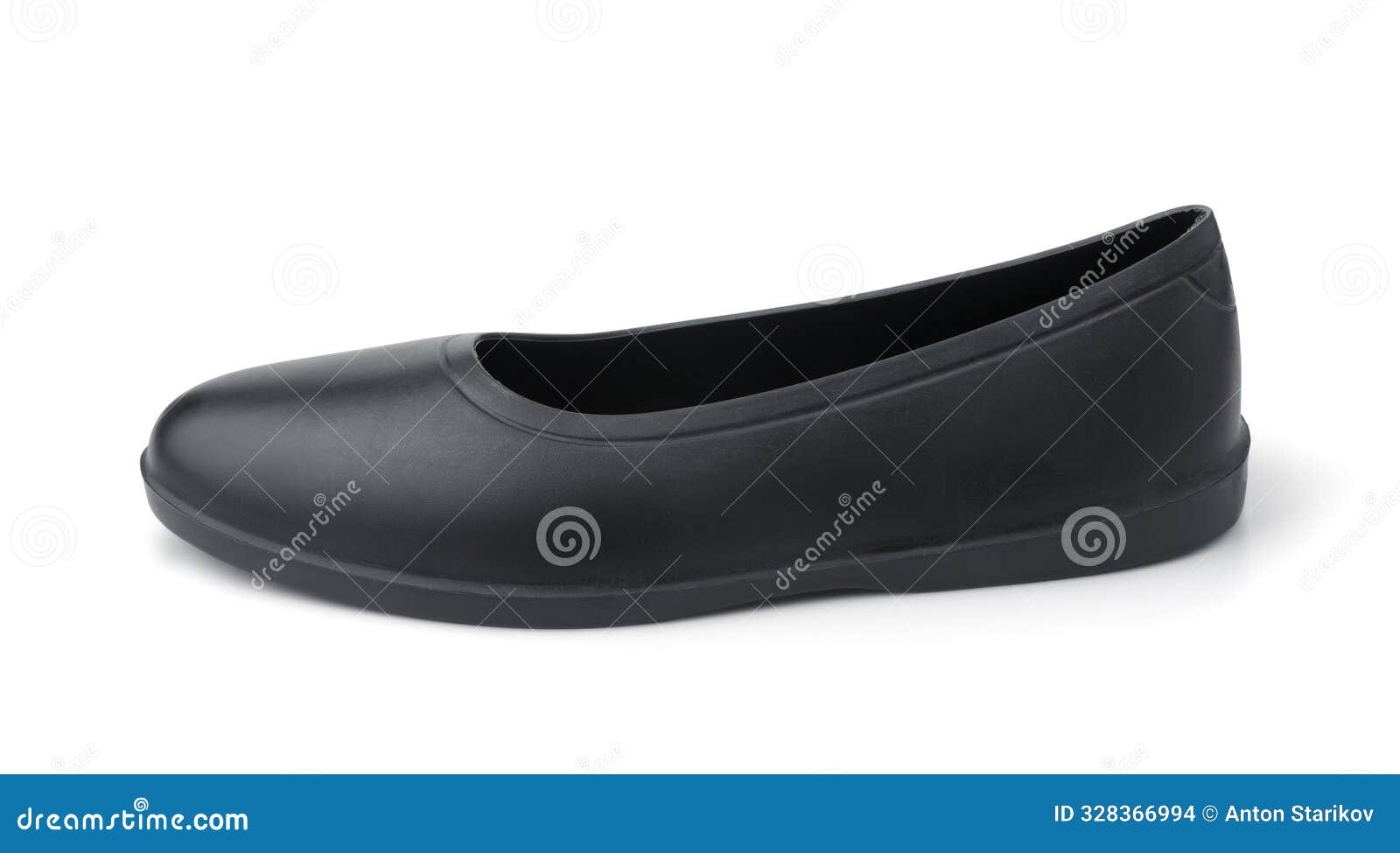 Black Rubber Overshoe Waterproof Galosh Stock Photo - Image of safety ...