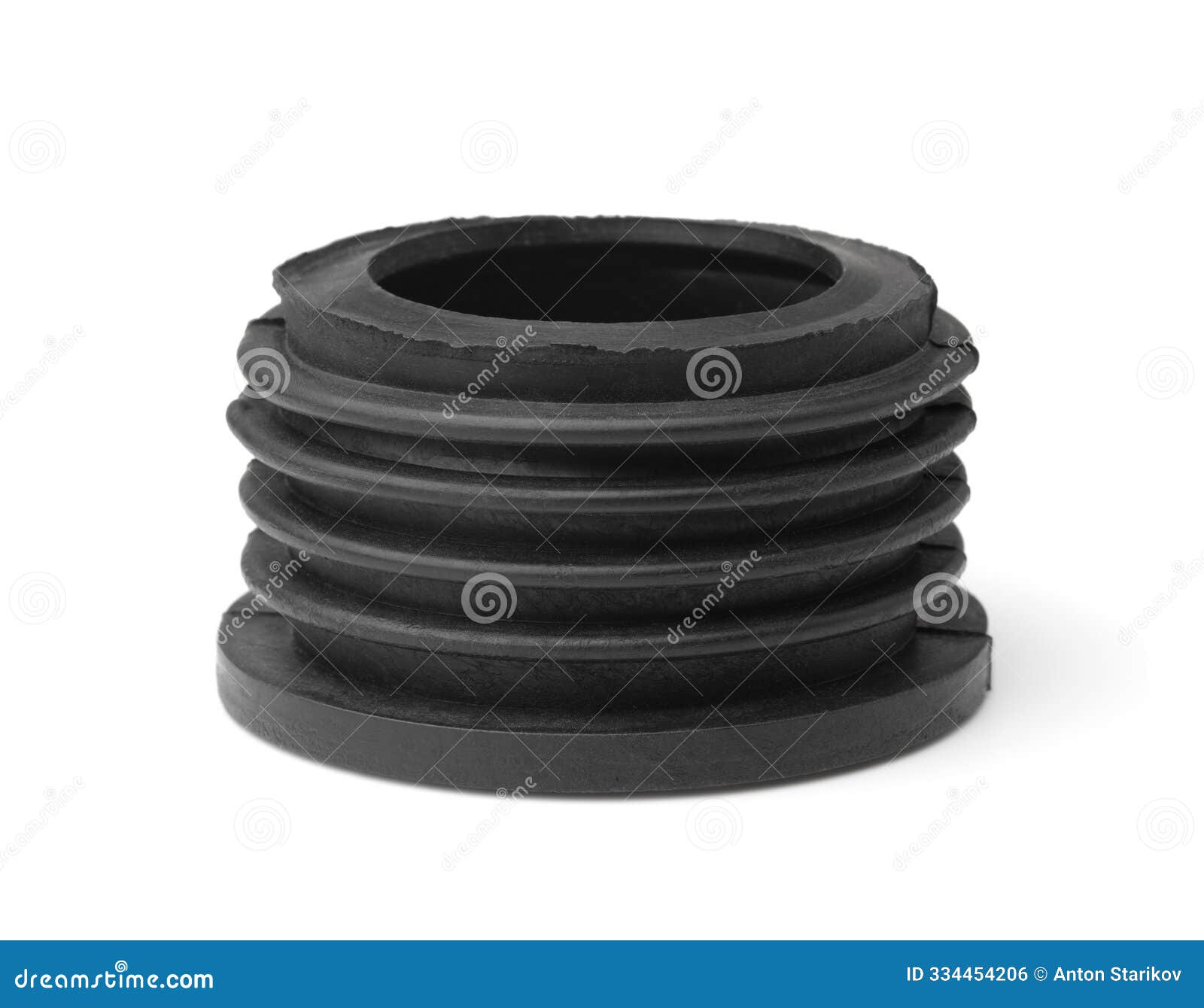 Black Rubber Plumbing Seal Cuff Stock Photo - Image of drainage ...