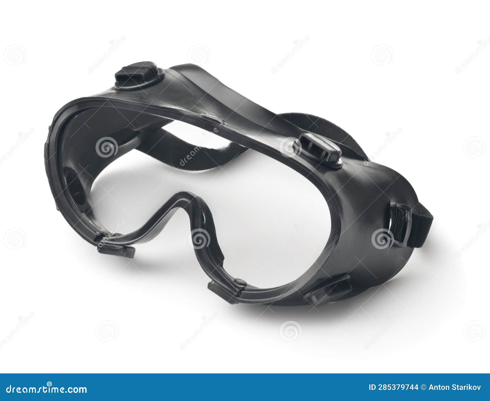 Black Rubber Safety Goggles Stock Photo - Image of danger, industry ...