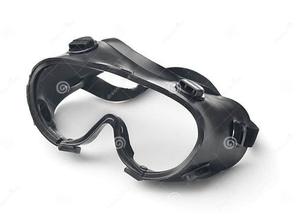 Black Rubber Safety Goggles Stock Photo - Image of danger, industry ...