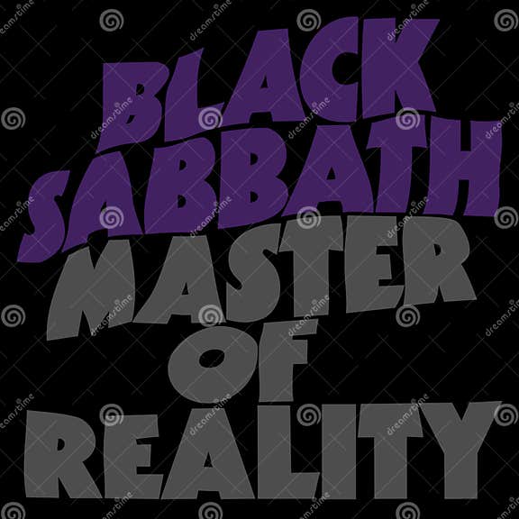 Black Sabbath, 1971 Master of Reality Cover Image. Editorial Photo ...