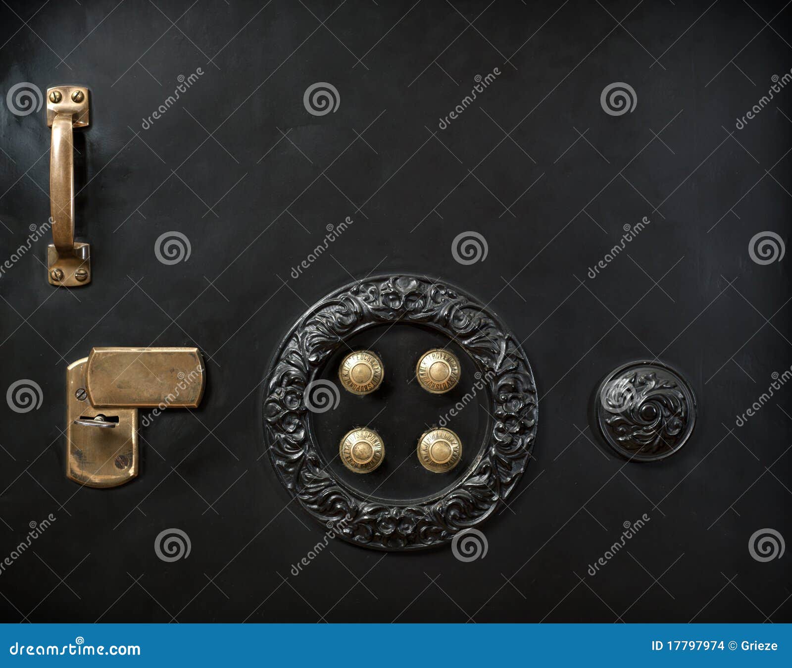 Black safe stock photo. Image of steel, finance, round - 17797974