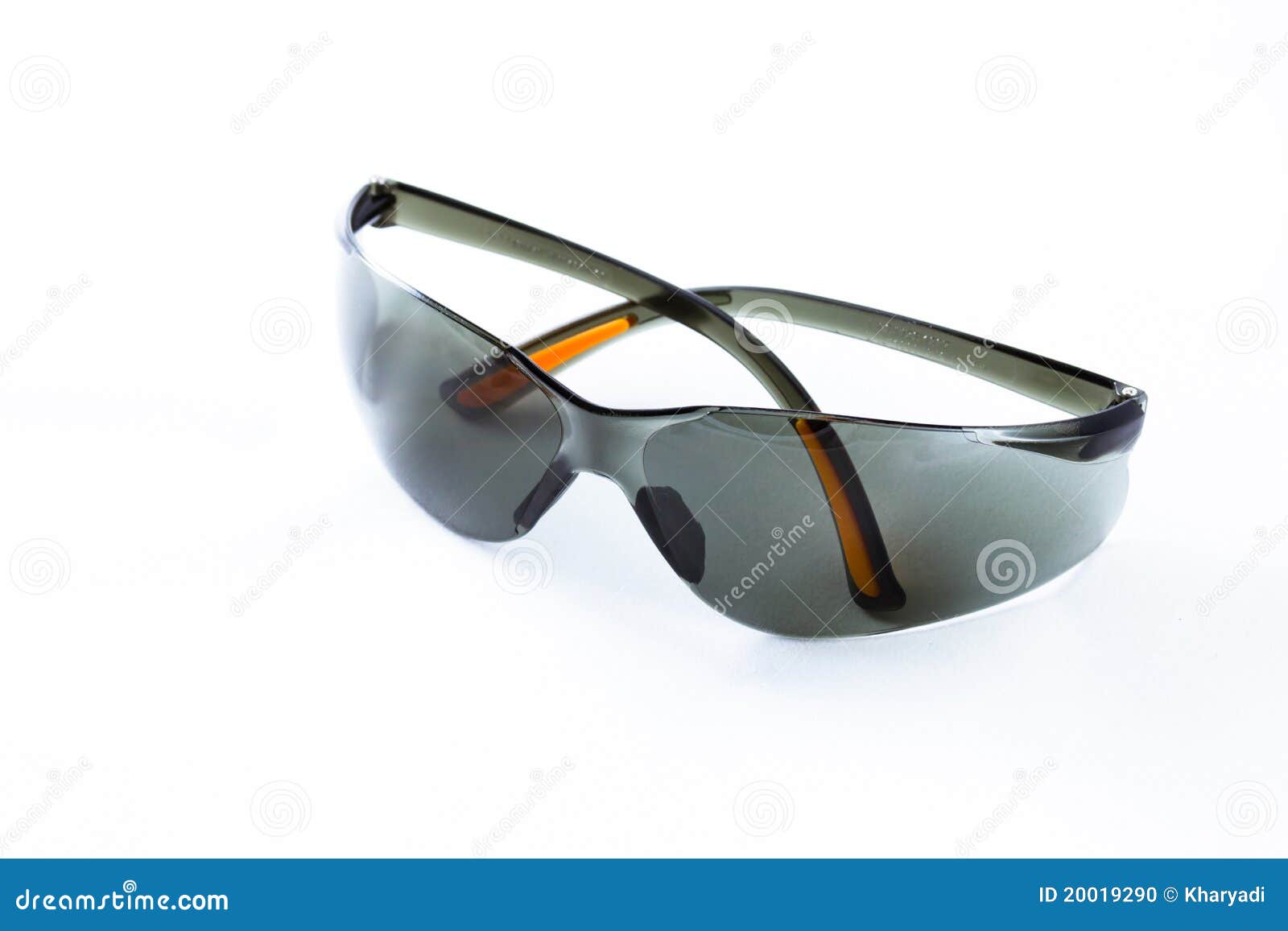 Black safety goggle. stock photo. Image of eyeglasses - 20019290