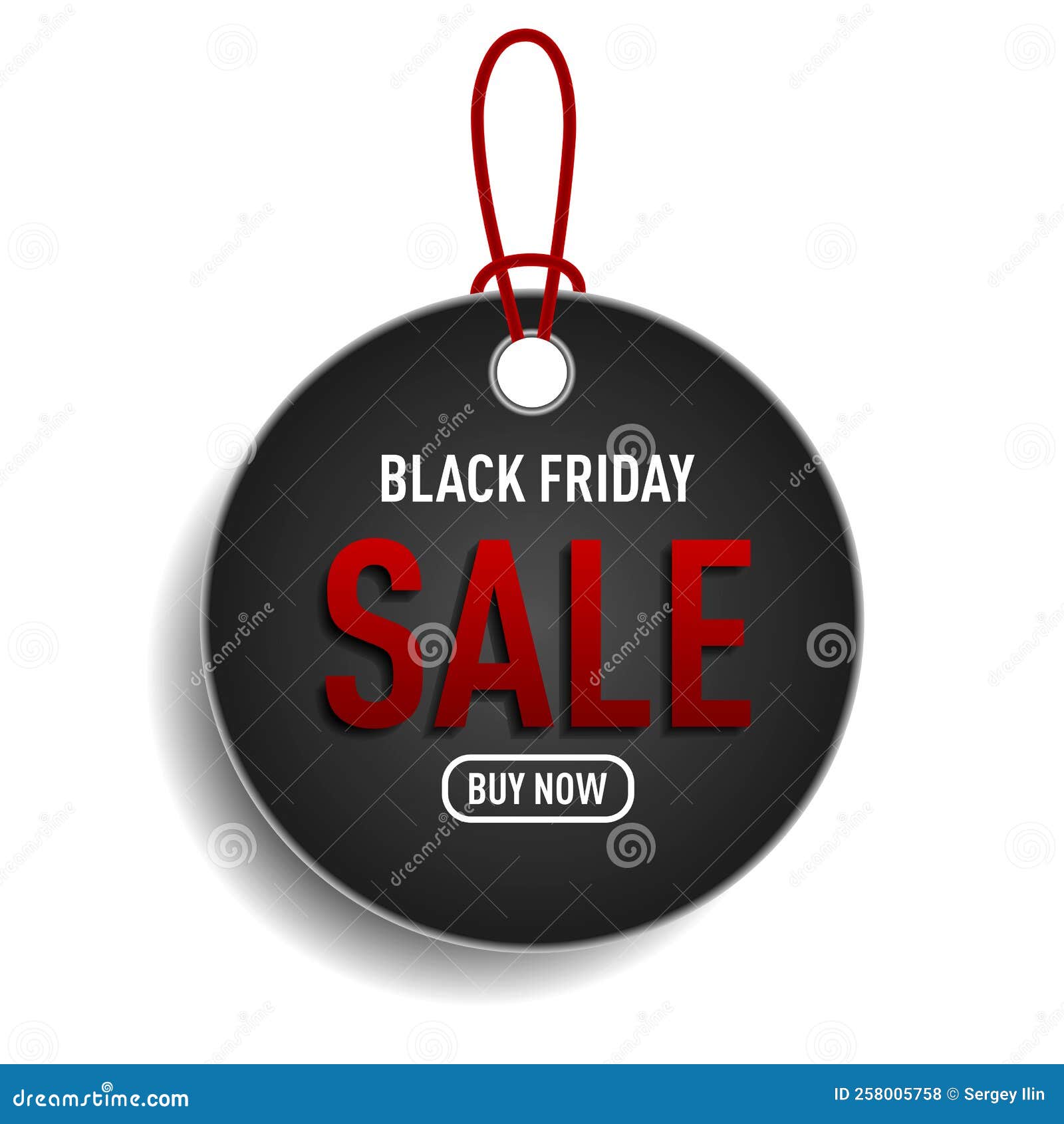 Black Sales Tag. Vector Illustration Stock Vector - Illustration of ...