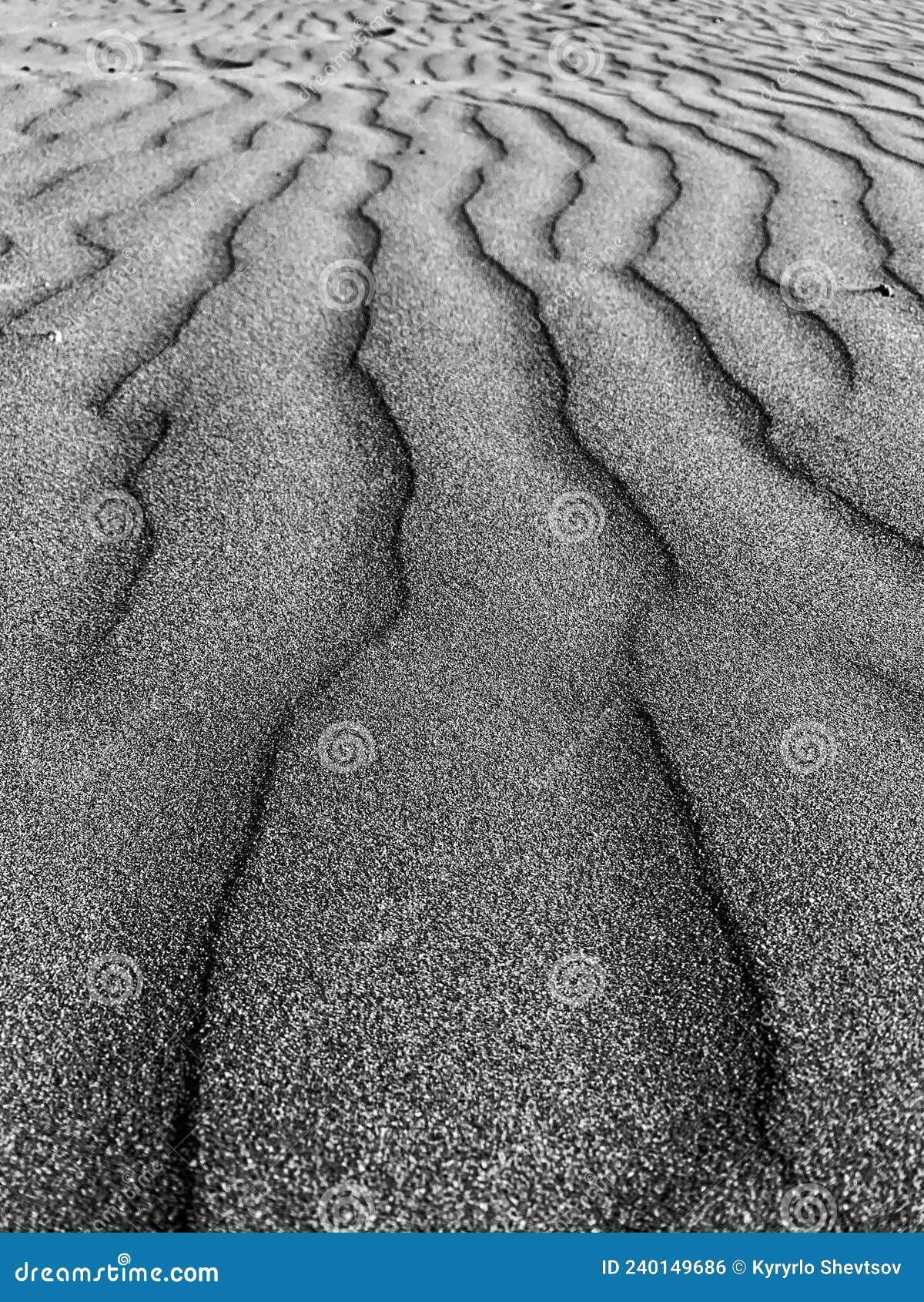 Black Sand Background. Dark Sand Waves Stock Photo - Image of design ...