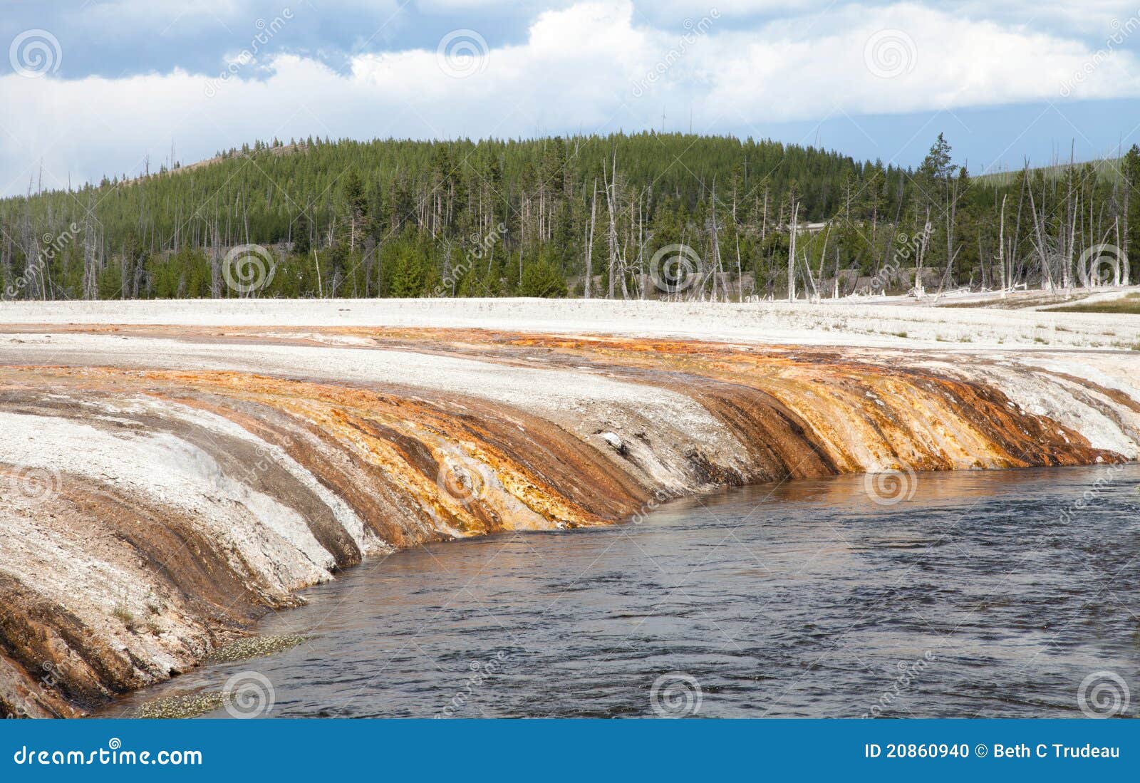 Black Sand Basin in Yellowstone National Park Stock Photo - Image of ...