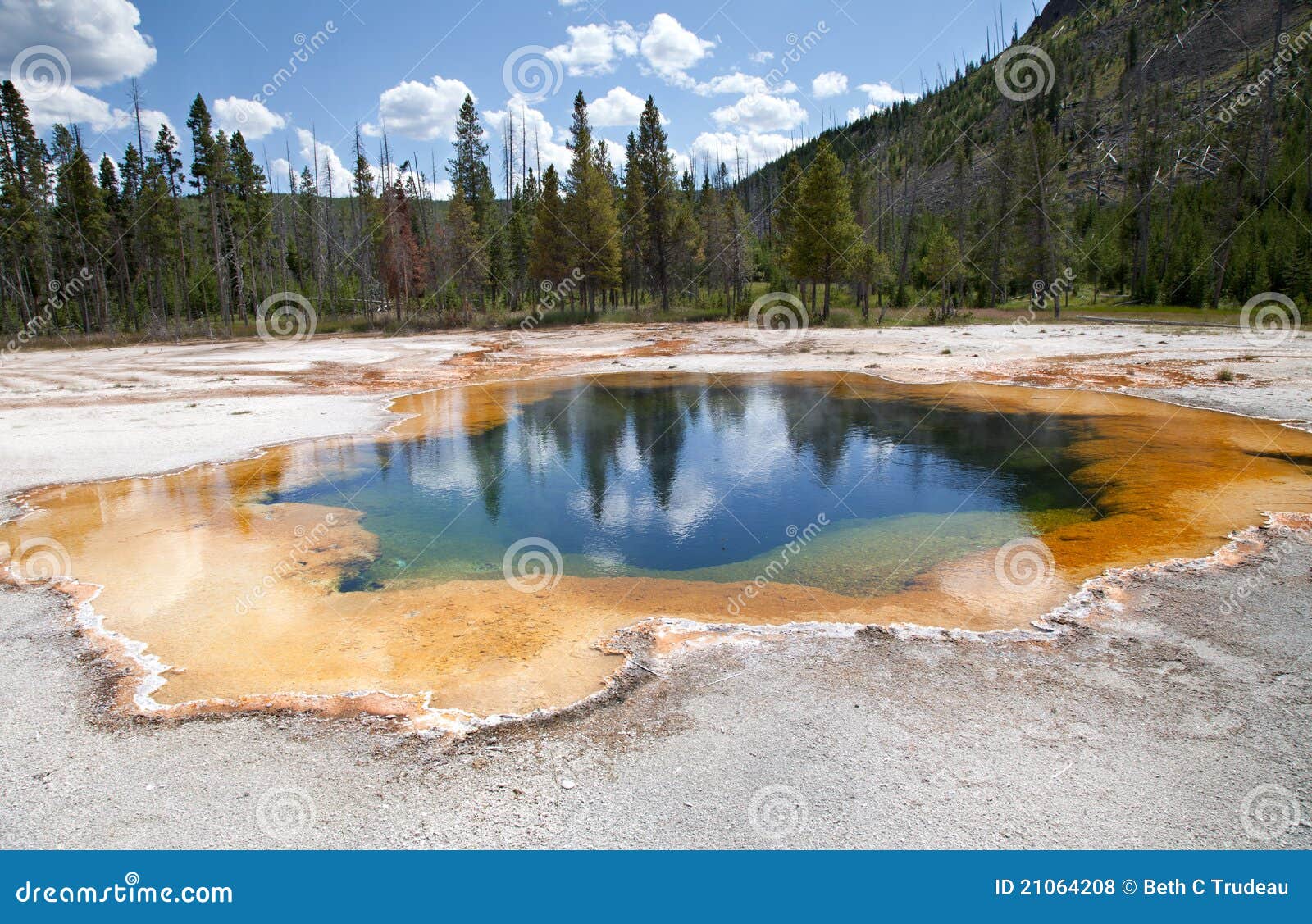 Black Sand Basin in Yellowstone National Park Stock Photo - Image of ...