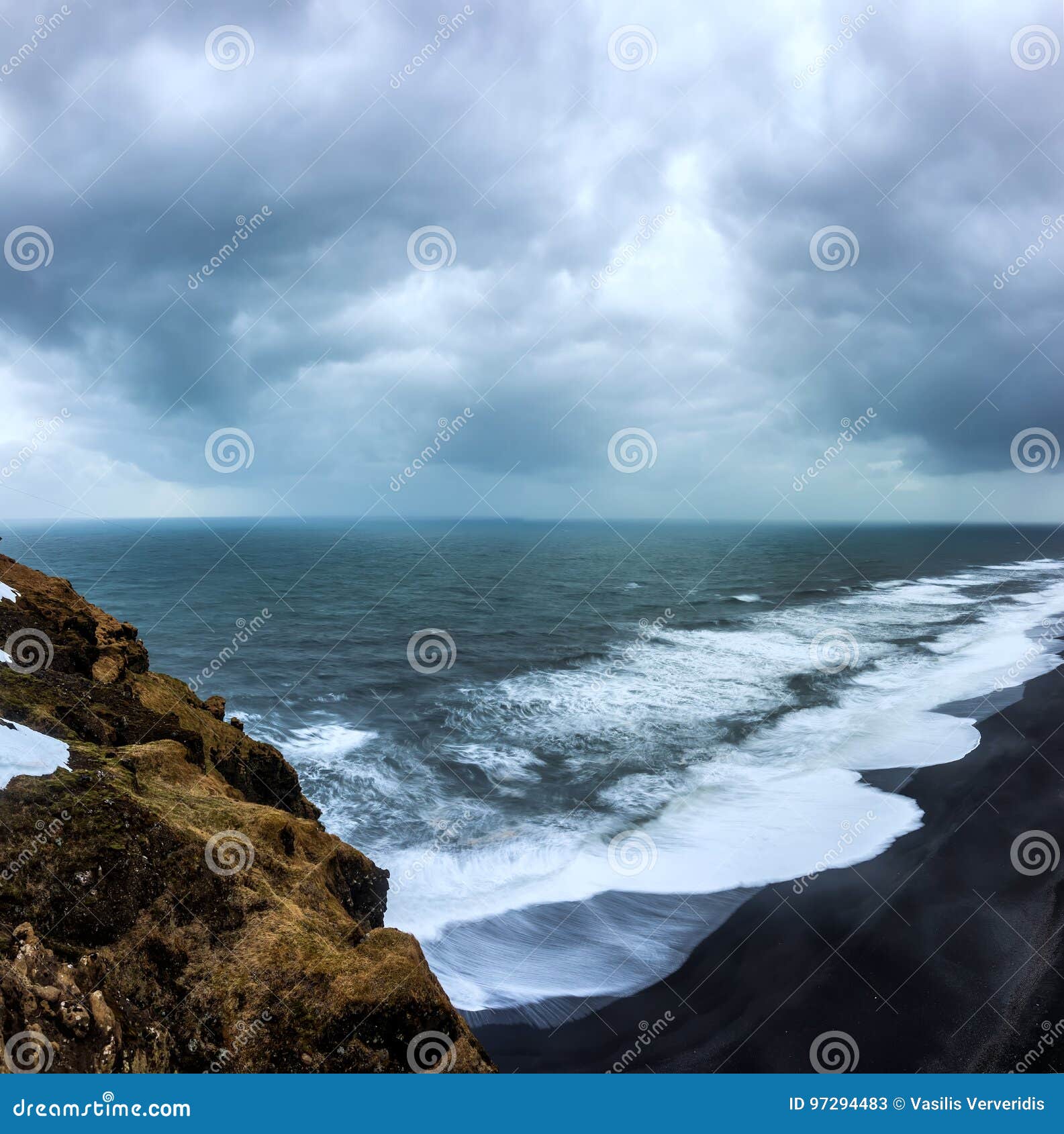 Black Sand Beach, Vik, stock image. Image of reynisfjara - 97294483