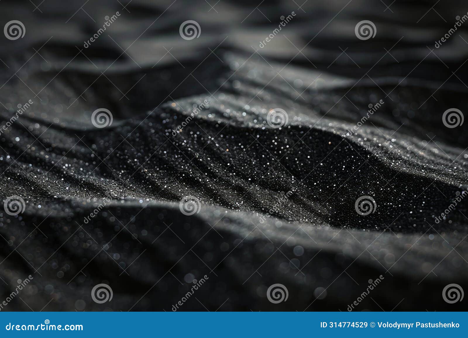 Black Sand Texture with a Lot of Small Particles Stock Image - Image of ...