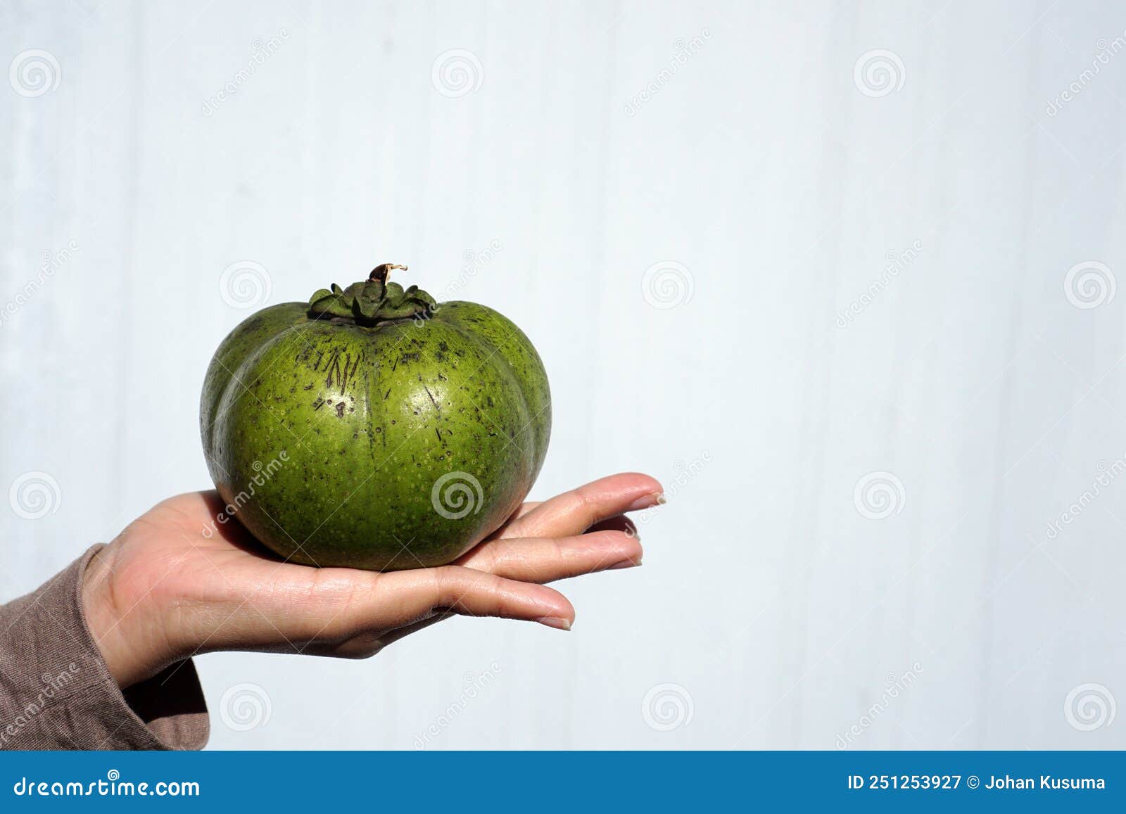 The Black Sapote, Also Known As the Chocolate Pudding Fruit. Stock ...