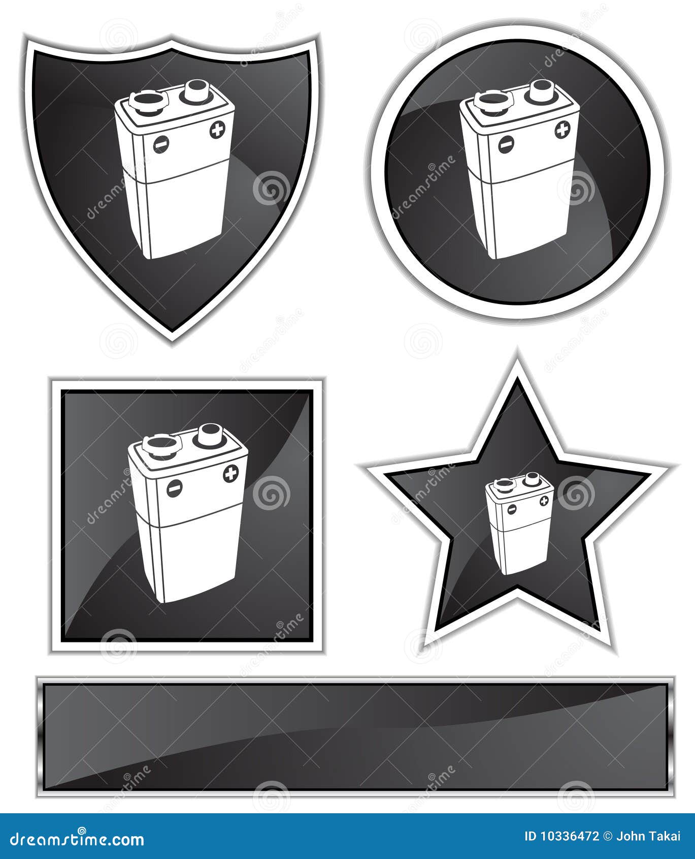 9 (Nine) Volts Transparent Battery Cell Charge Royalty-Free ...