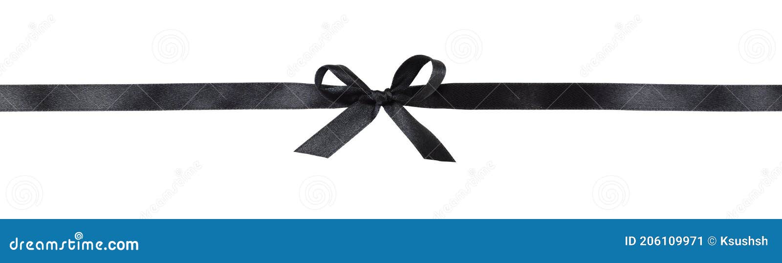 Black satin bow and ribbon stock image. Image of commemorate - 206109971