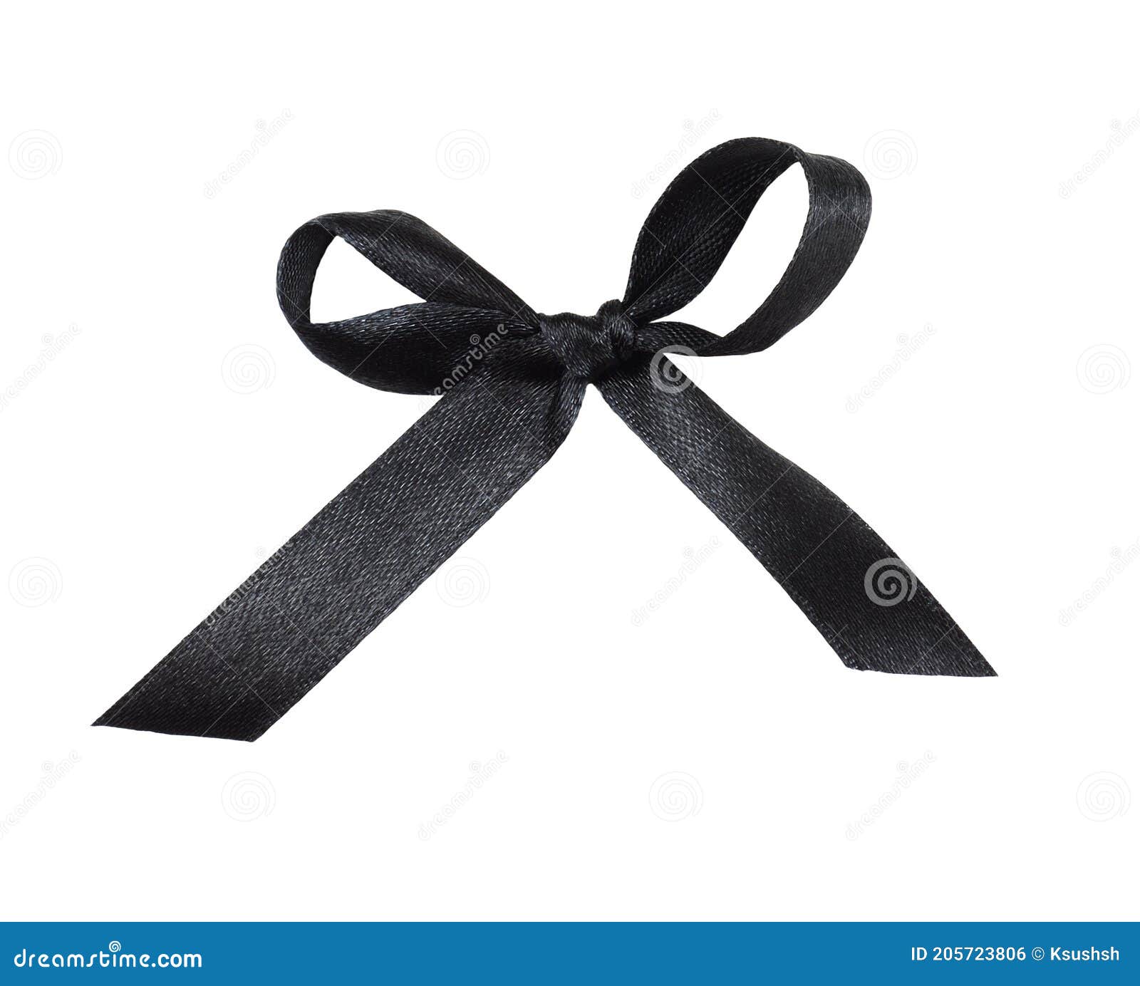 Black satin ribbon bow stock photo. Image of tied, funeral - 205723806