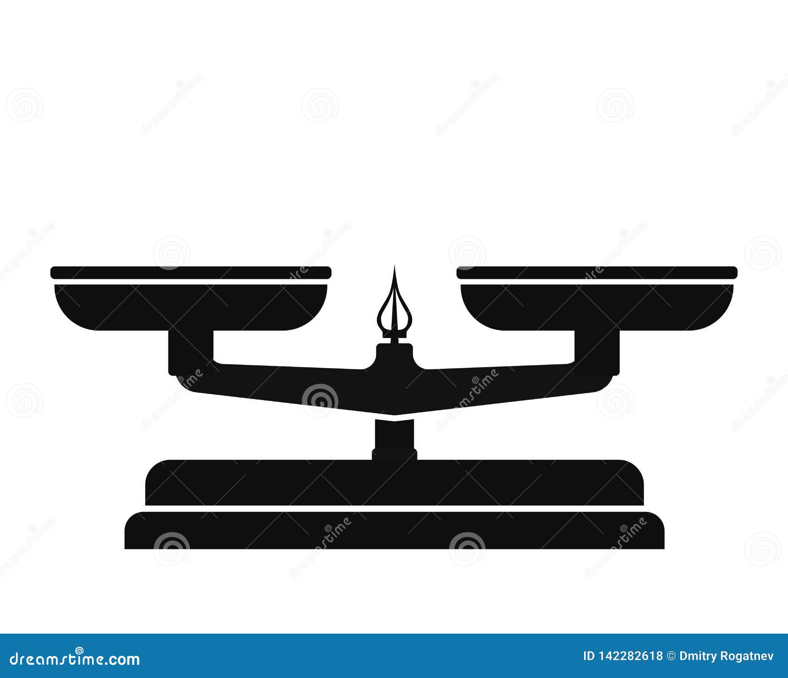 Black Scales icon. stock vector. Illustration of freedom - 142282618