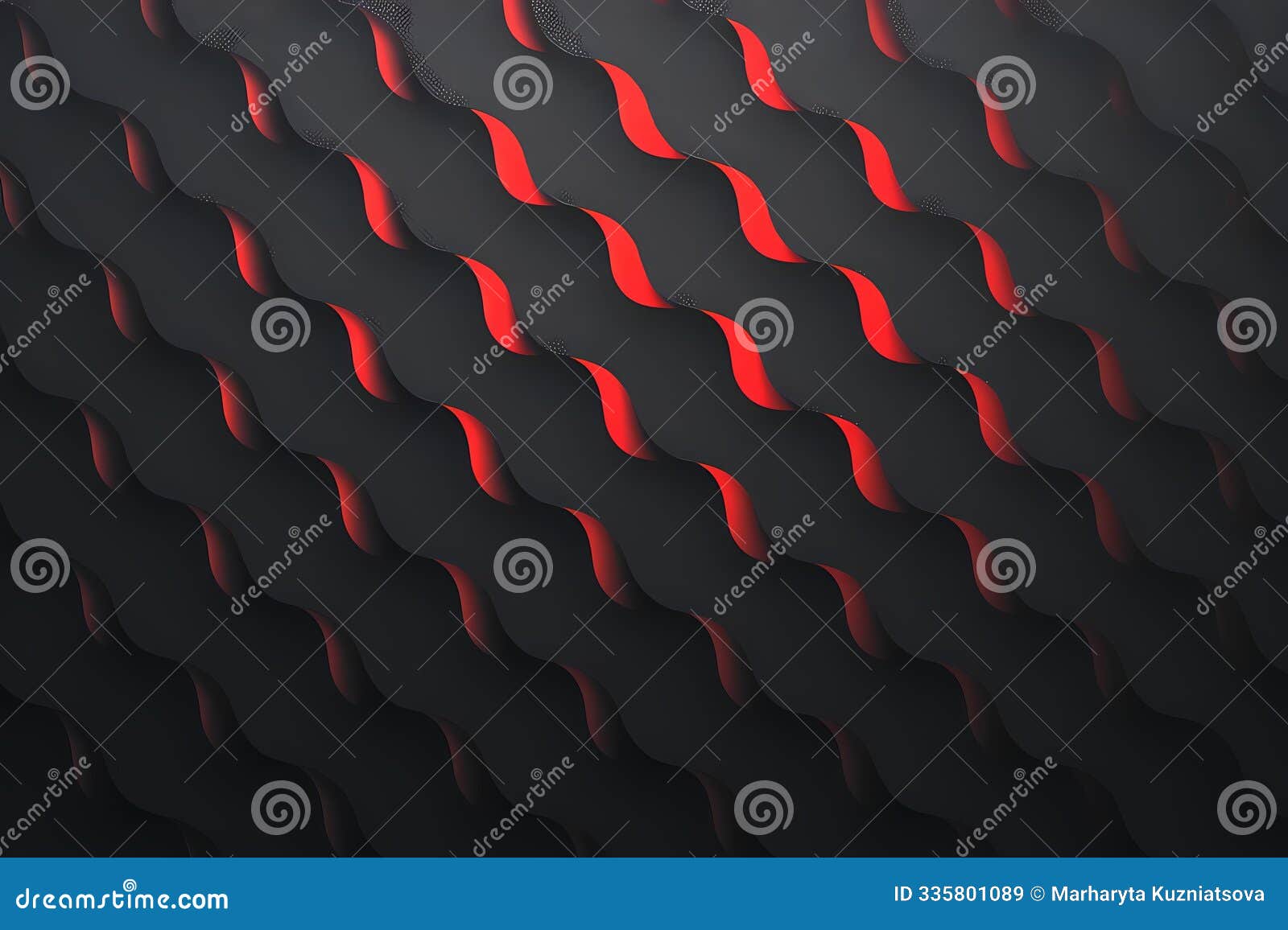 Black Scales Pattern Abstract Background with Red Neon Lights ...