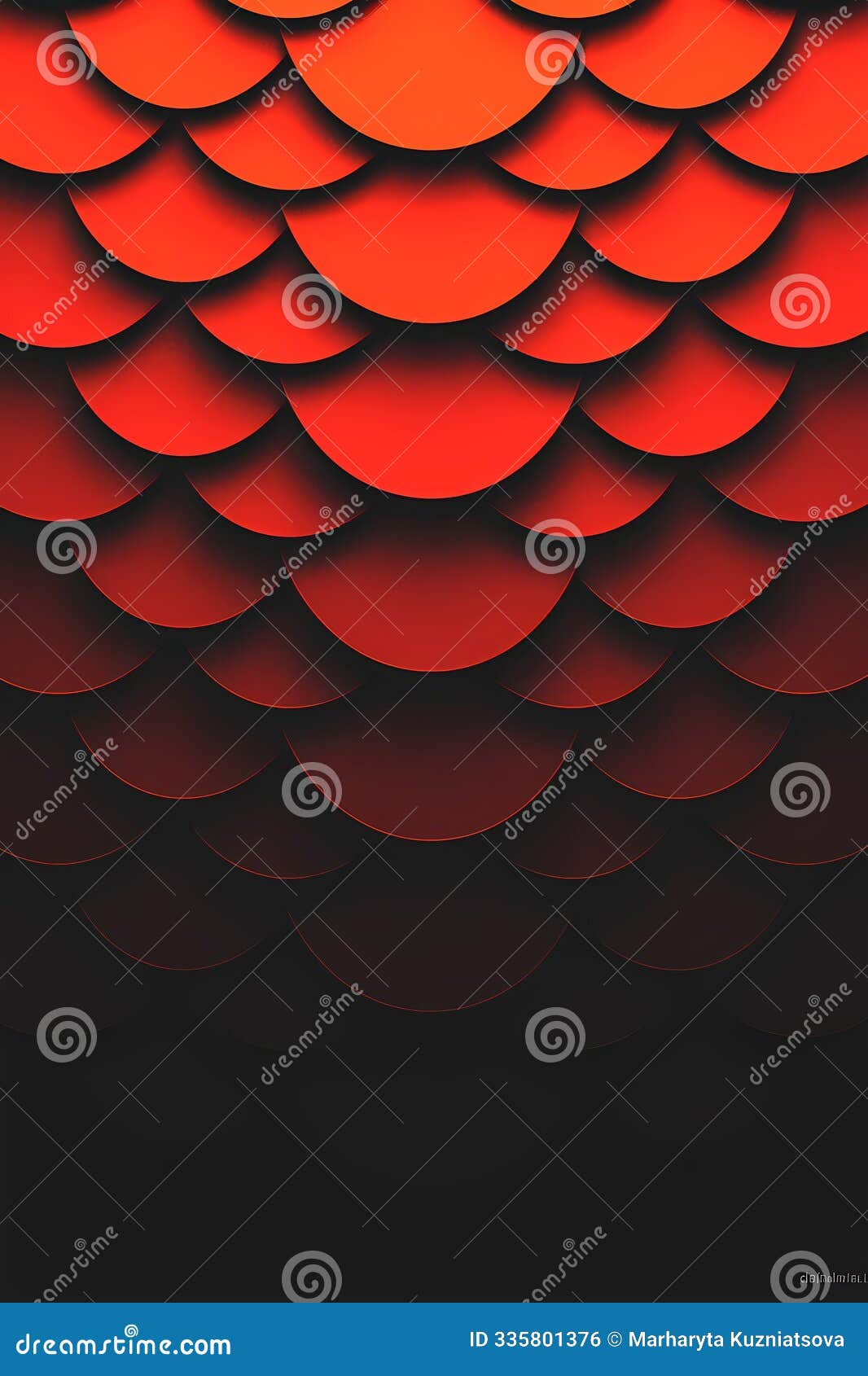 Black Scales Pattern Abstract Background with Red Neon Lights ...