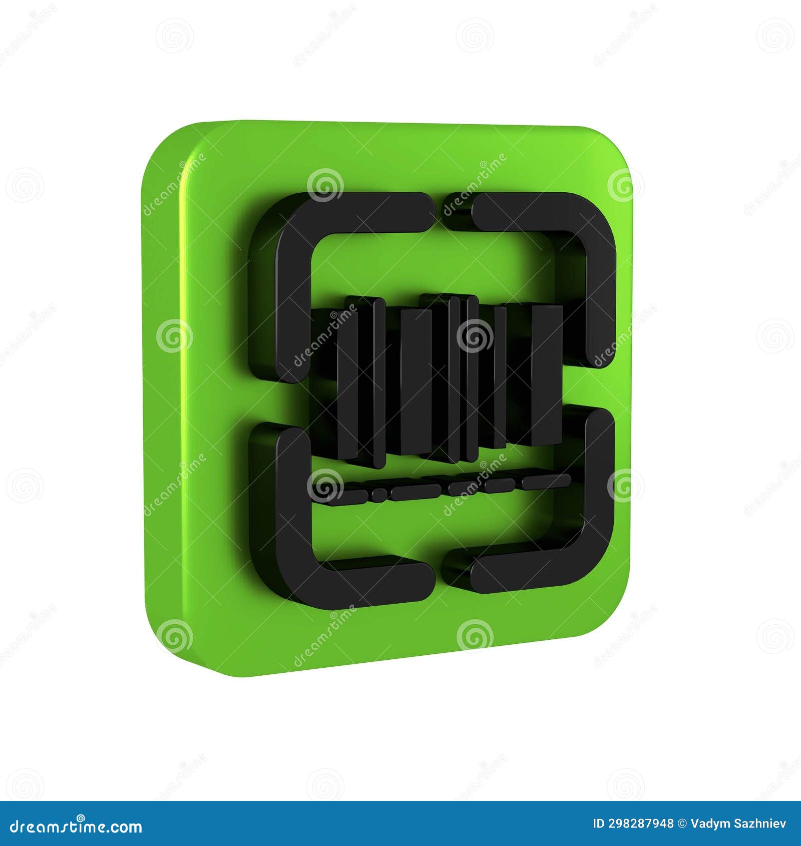 Black Scanner Scanning Bar Code Icon Isolated on Transparent Background ...