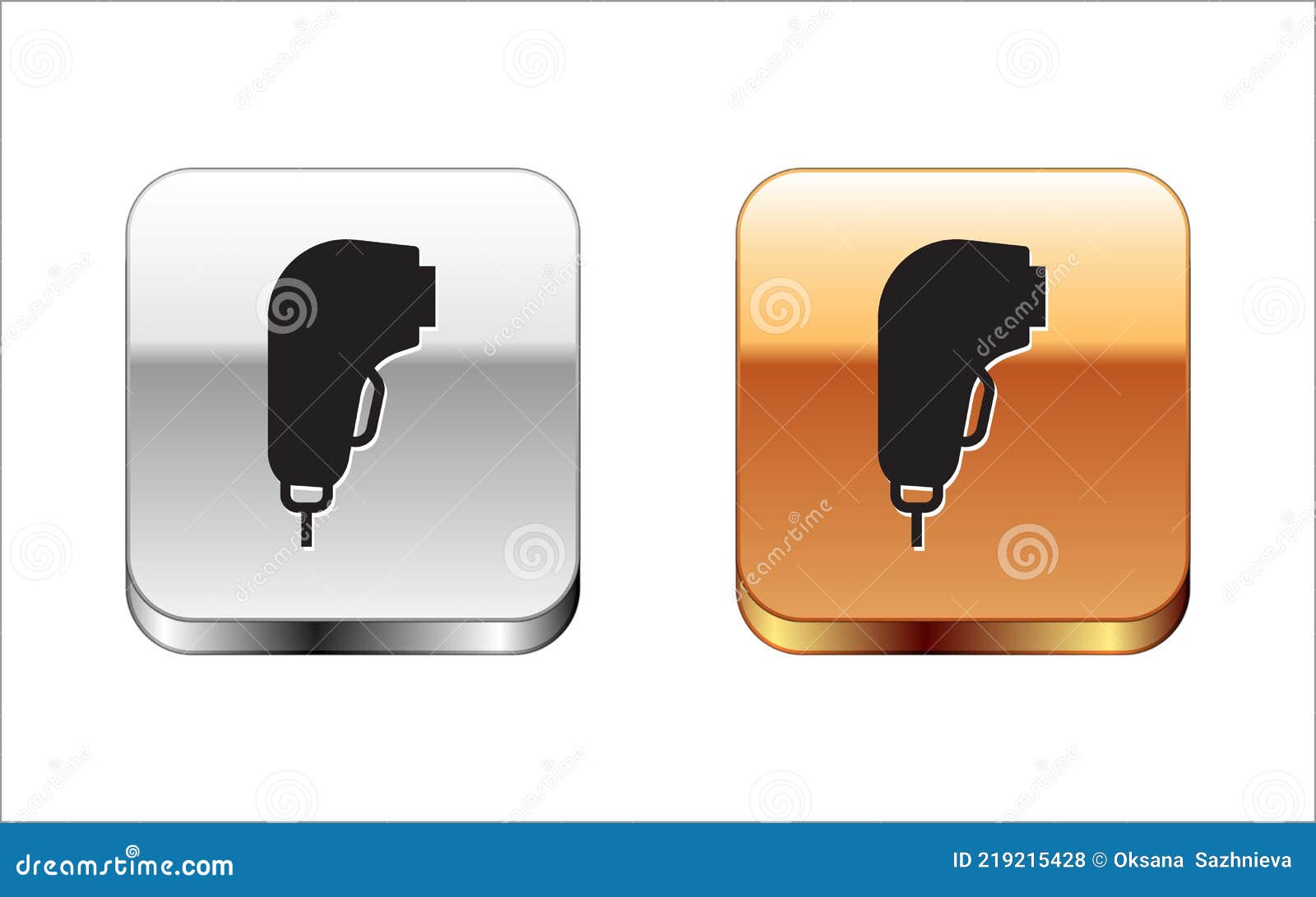 Black Scanner Scanning Bar Code Icon Isolated on White Background ...