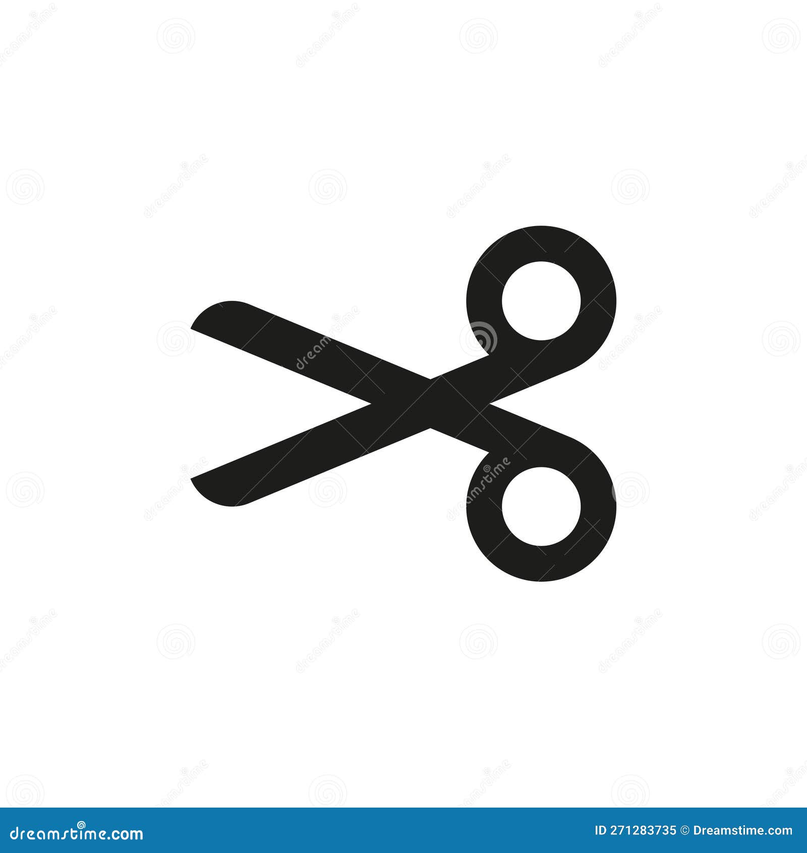 Black Scissors Icon. Paper Cut Icon. Vector Illustration Stock Vector ...
