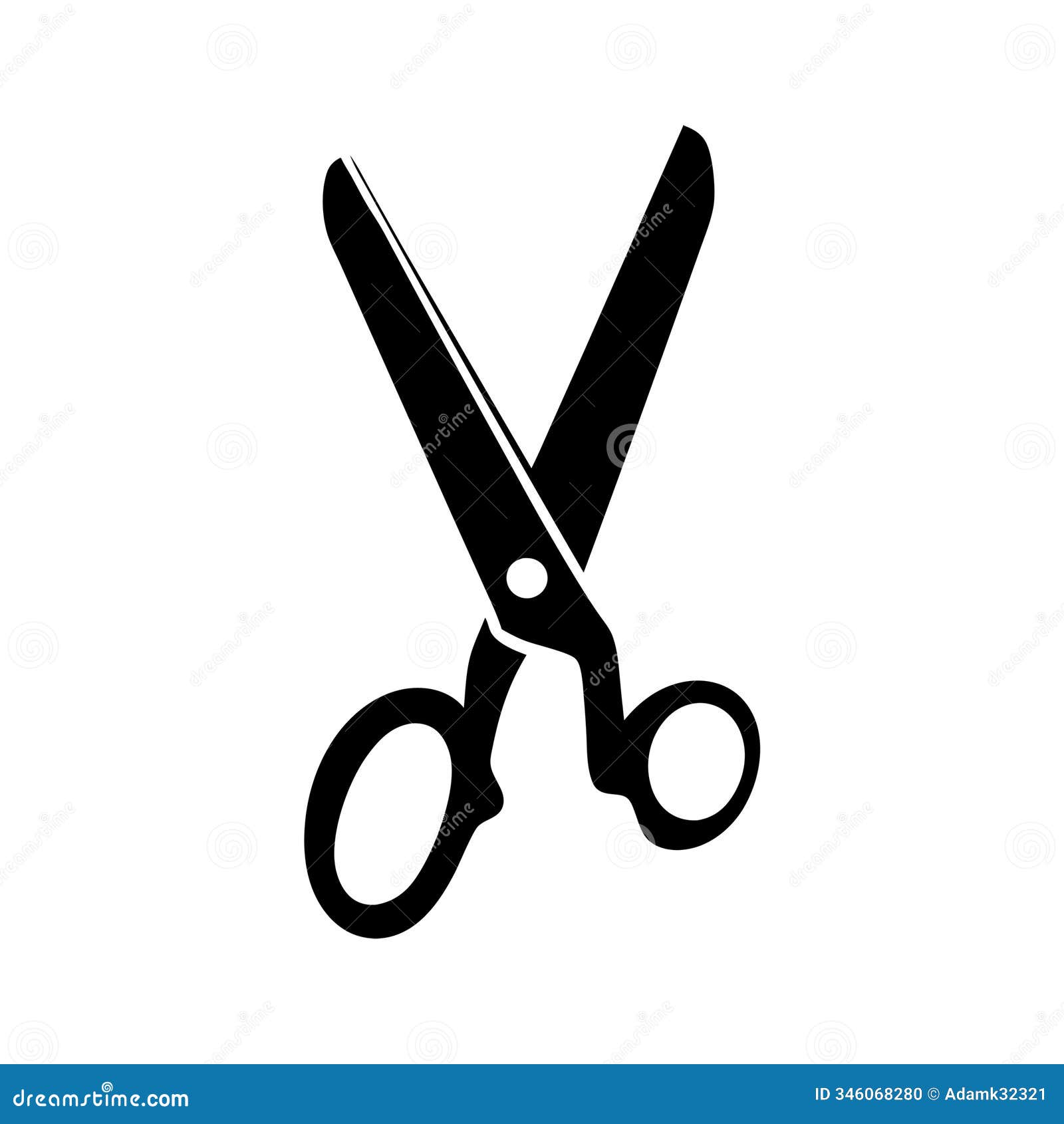 Black Scissors Vector Simple Illustration for Design and Crafts ...
