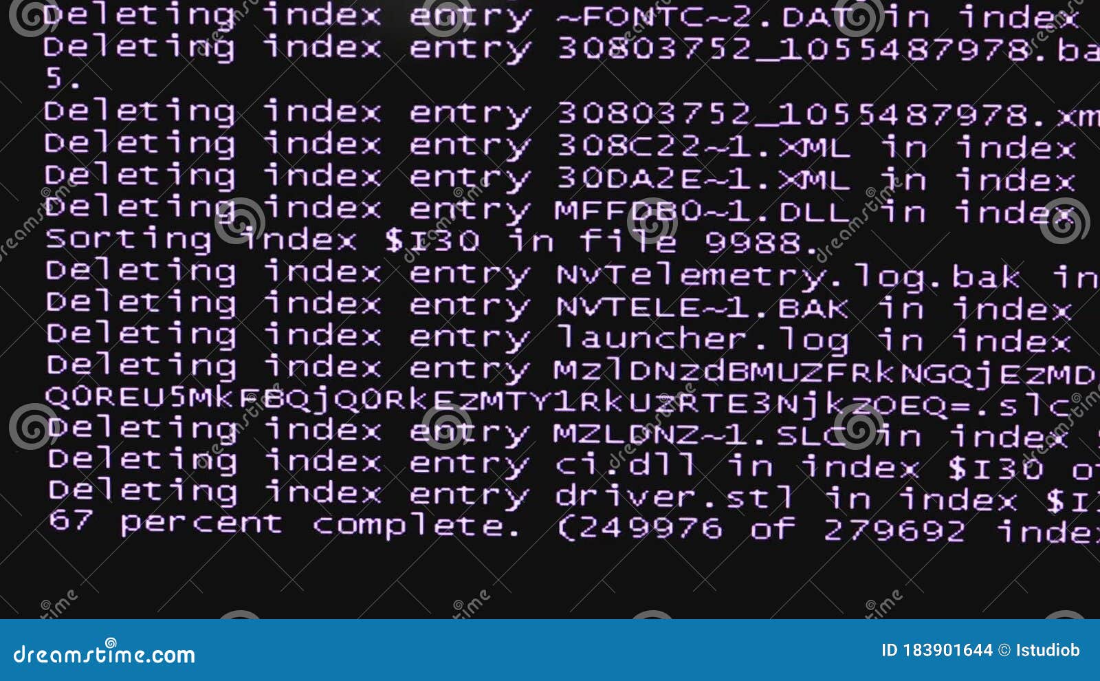 Black Screen Monitor Showing Binary Code Background Stock Footage ...