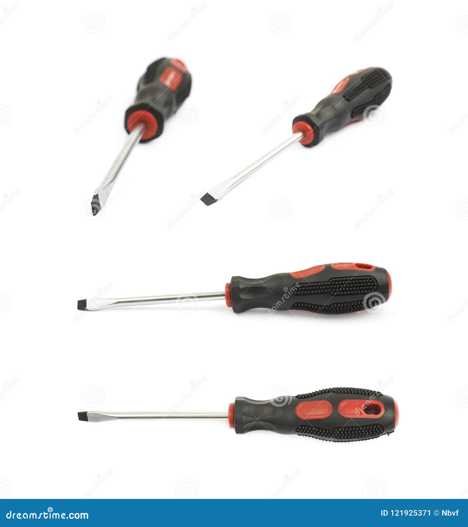 Black screwdriver isolated stock image. Image of home - 121925371
