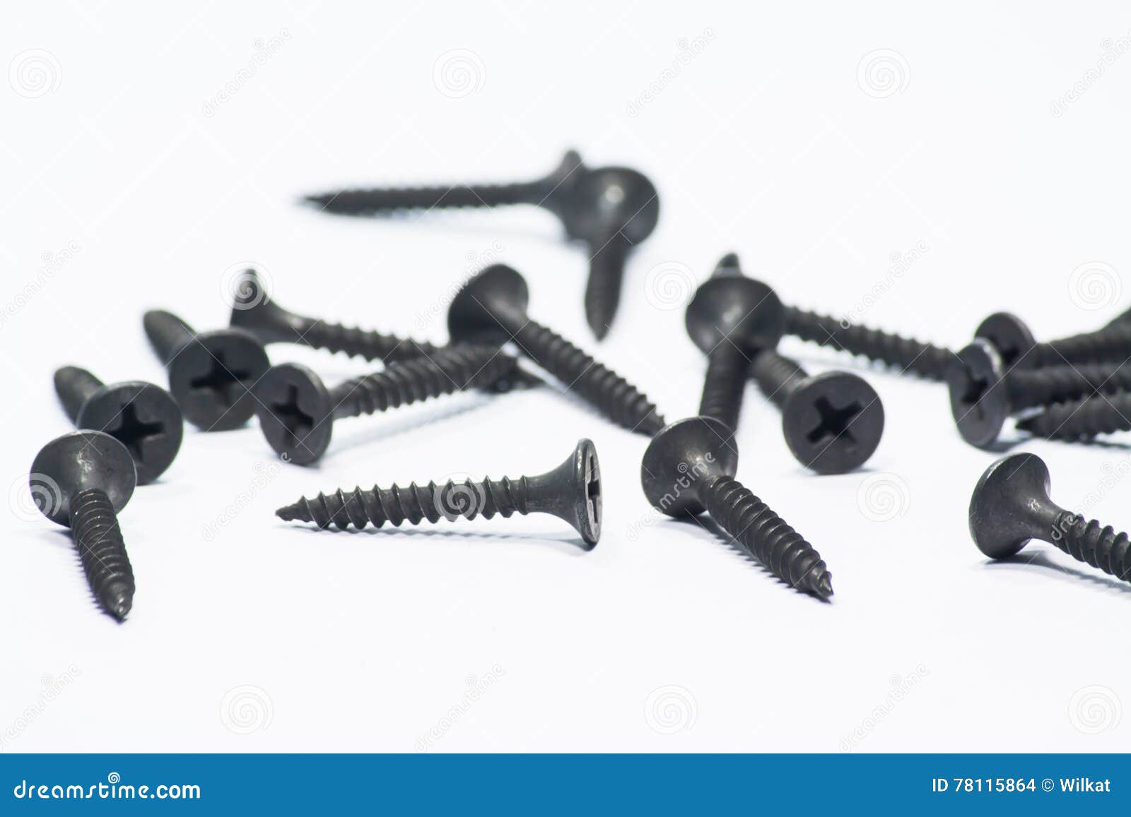 Black screws stock photo. Image of industry, equipment - 78115864