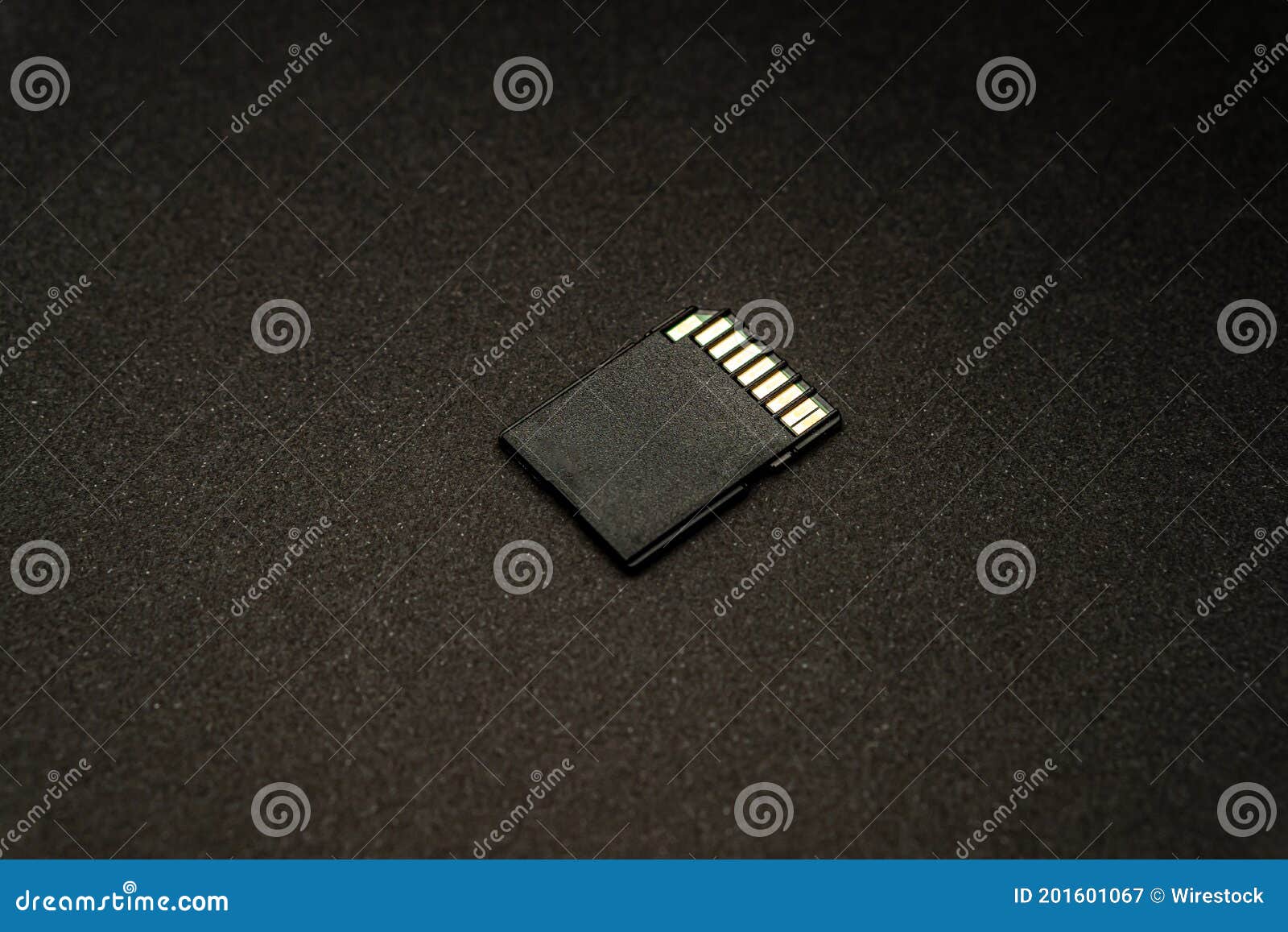 Black SD Card Isolated on a Black Background Stock Image - Image of ...