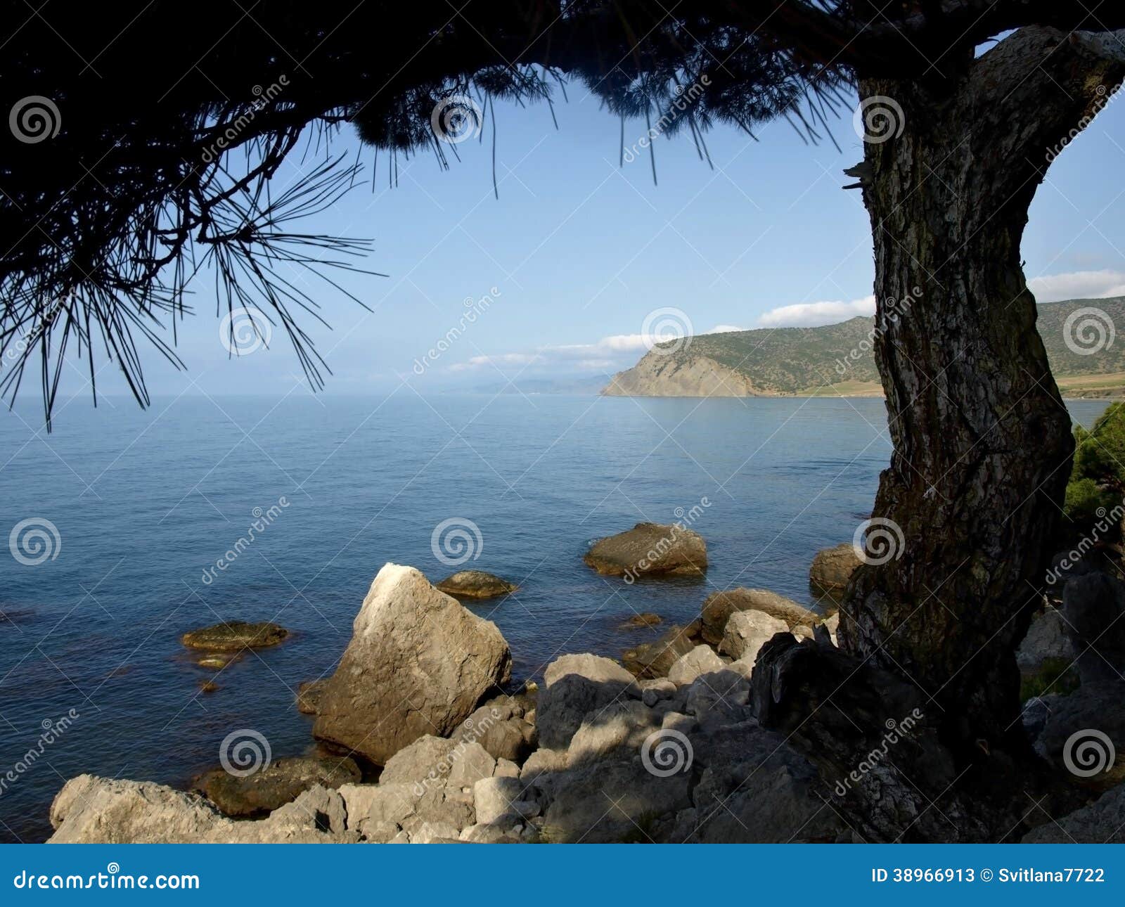 Black sea coast in Crimea. stock image. Image of black - 38966913