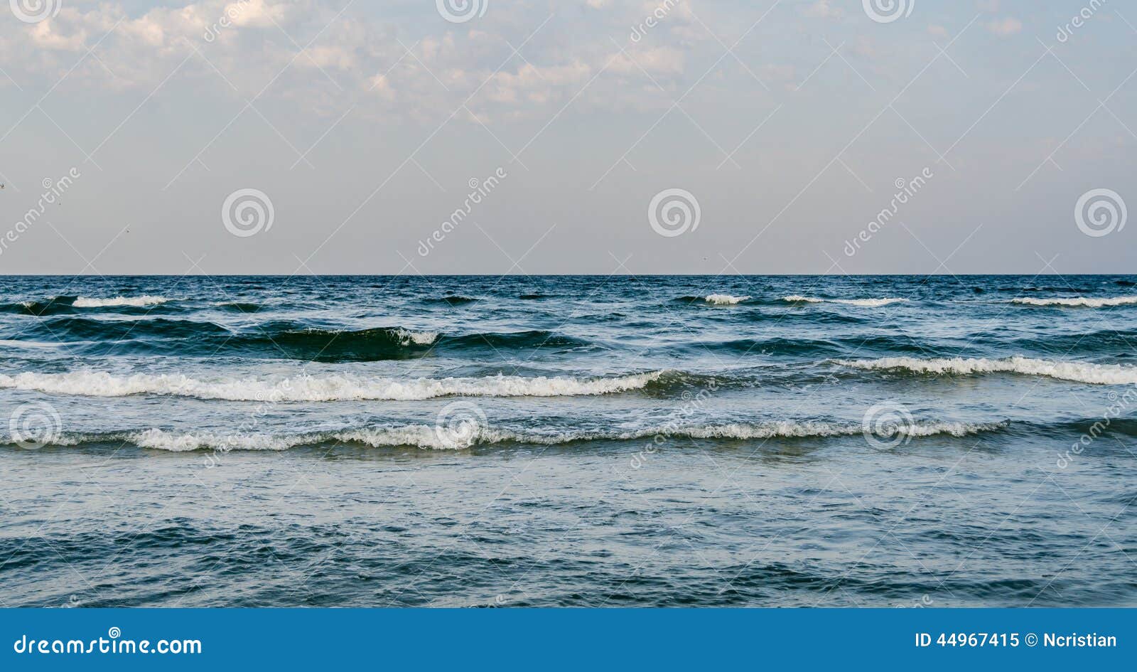 The Black Sea Shore, Water Waves, Blue Sky Stock Image - Image of black ...
