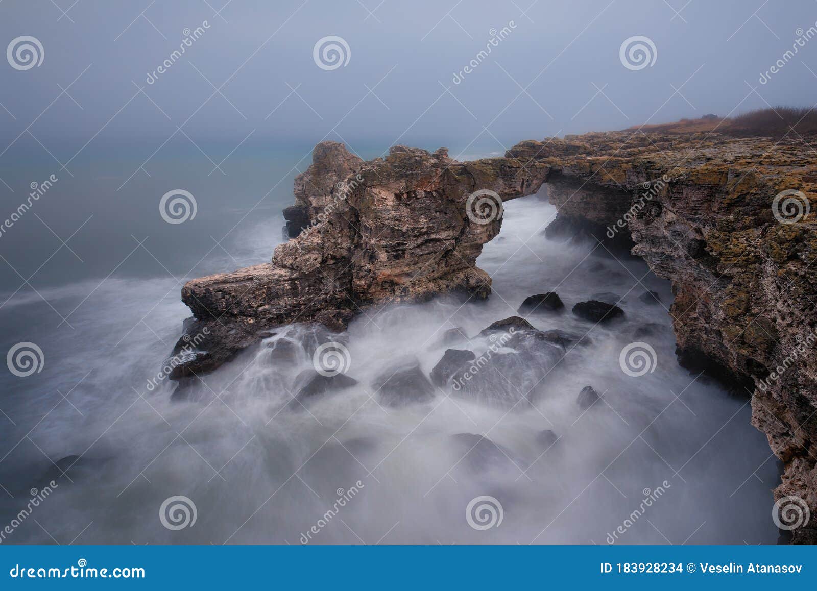 Black Sea Storm stock photo. Image of surf, clouds, waterfall - 183928234