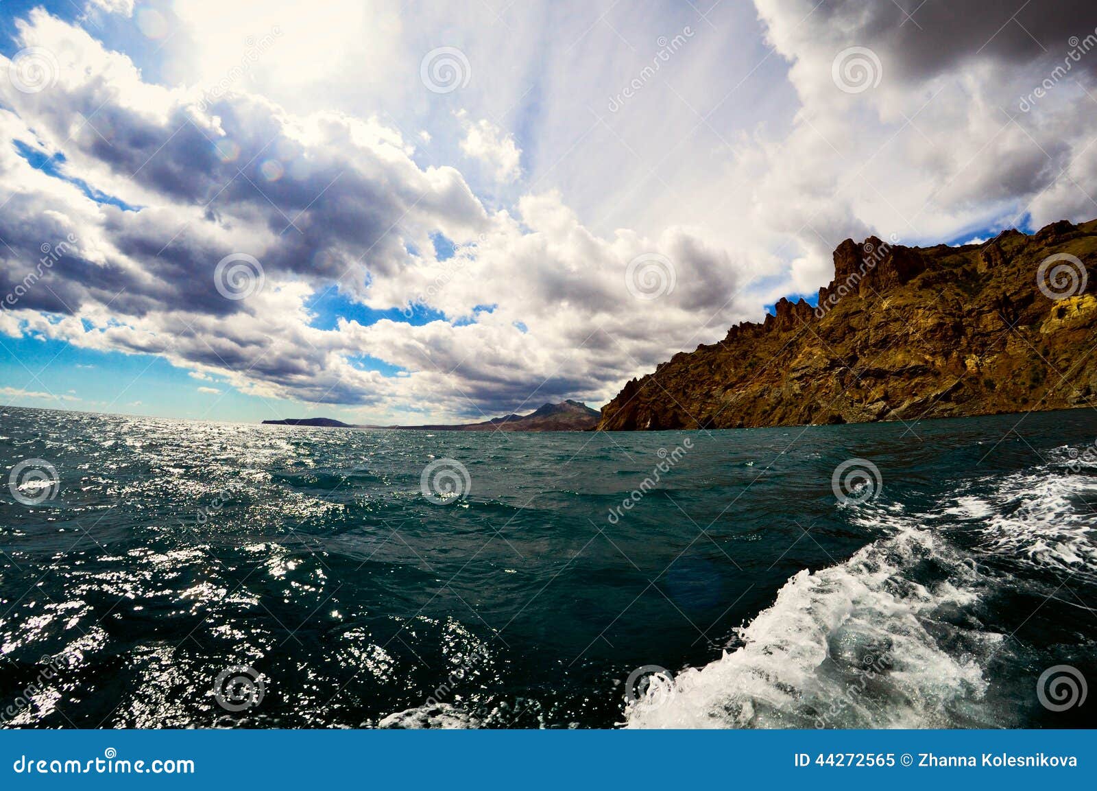 Black Sea View from a boat stock image. Image of geographic - 44272565