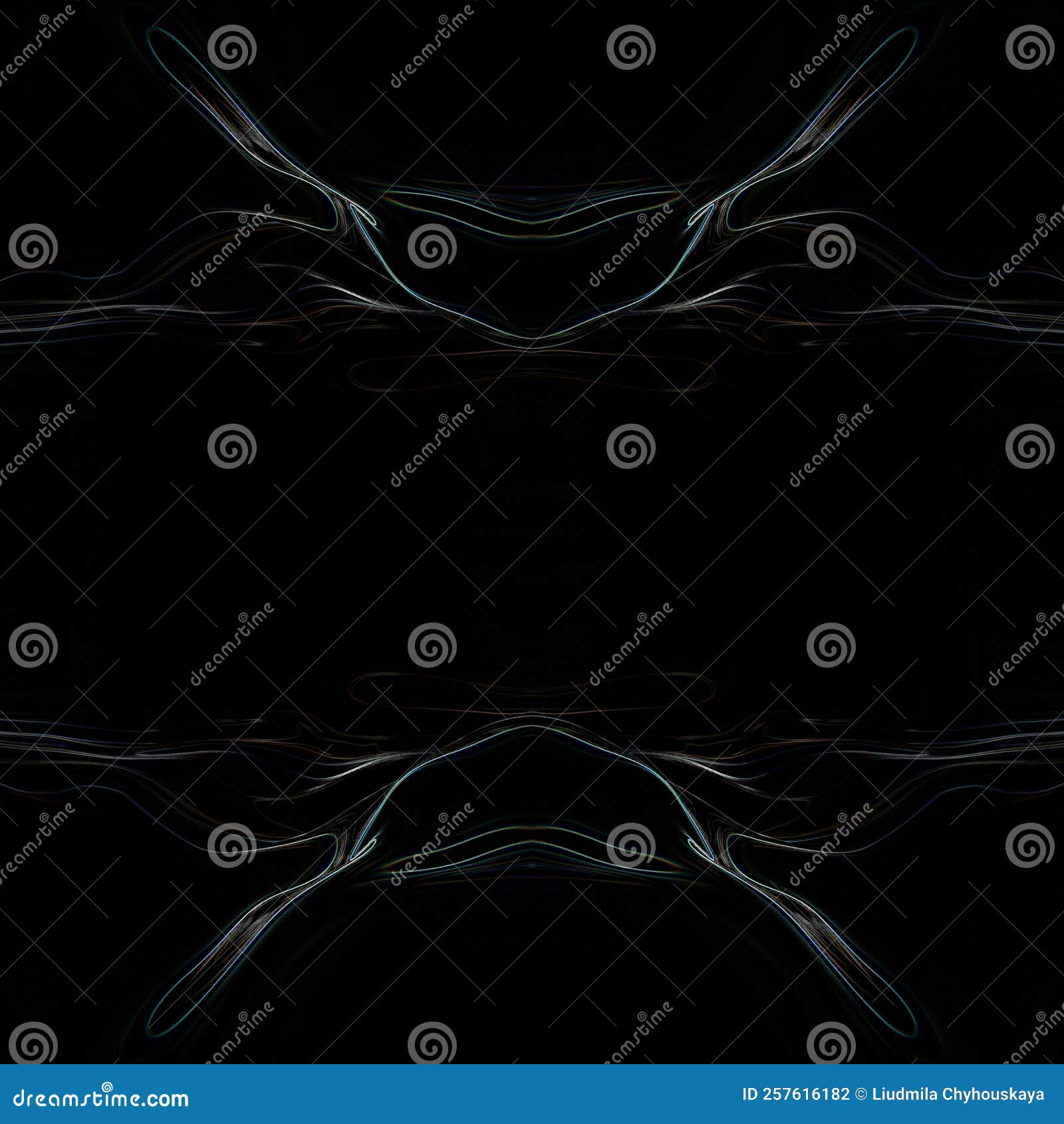 Black Seamless Abstraction with Light Unobtrusive Lines and Symmetrical ...