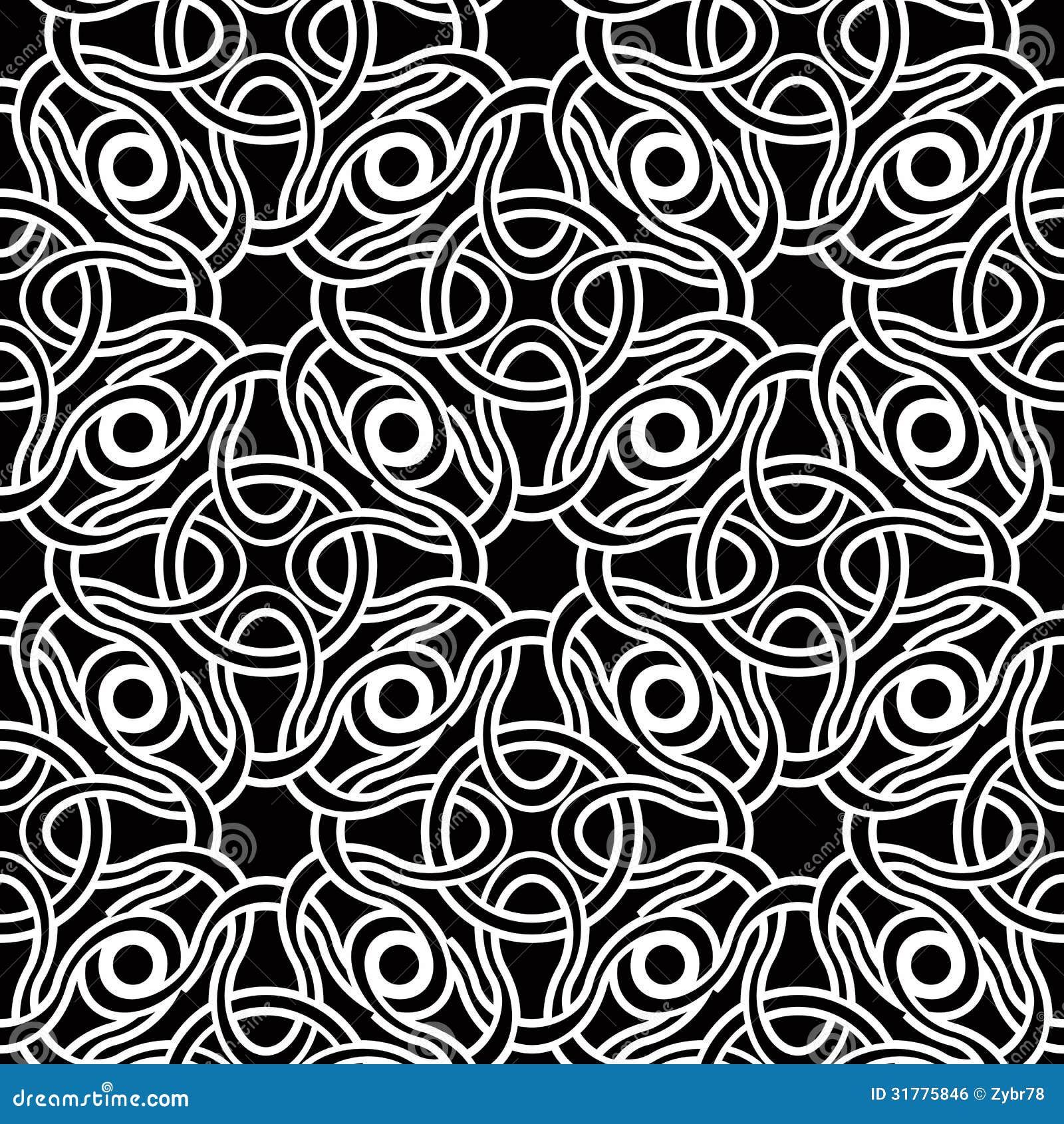 Black seamless pattern stock vector. Illustration of backgrounds - 31775846