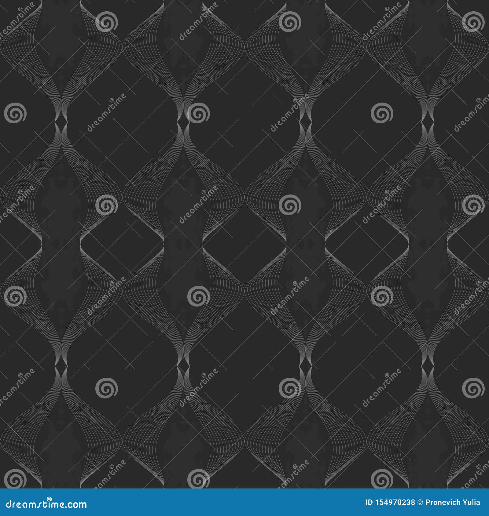 Black Seamless Pattern with Grey Lines. Vector. Stock Vector ...